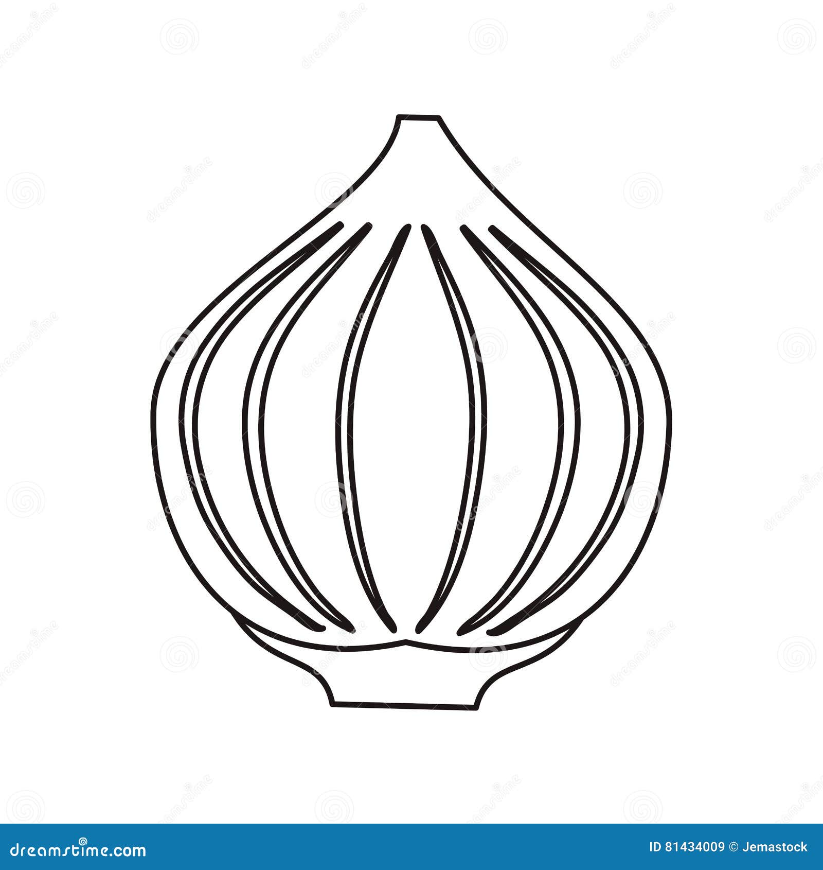 Outline Onion Patties Vector Icon. Isolated Black Simple Line Element ...