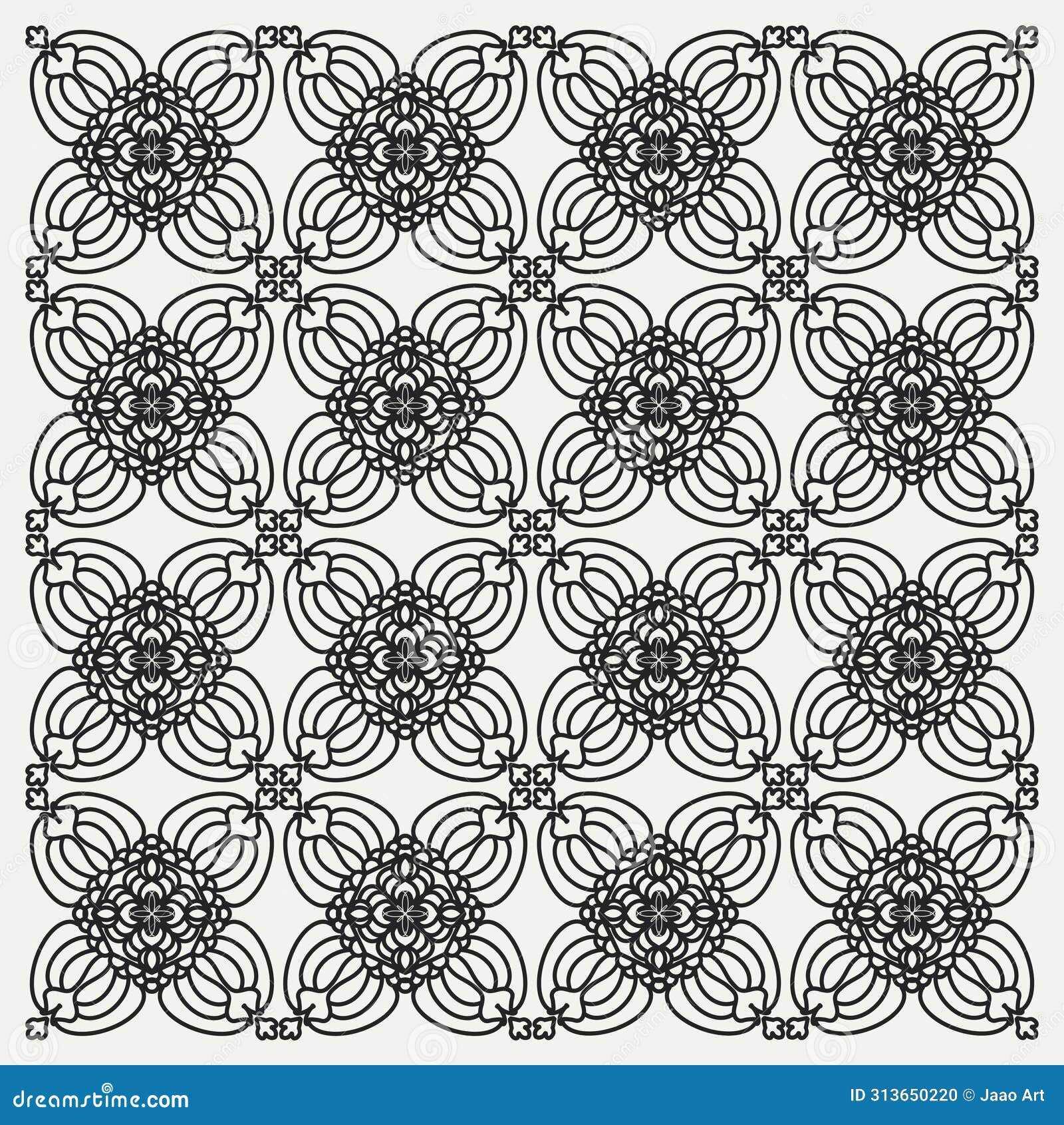 Black Lines Collection Seamless Pattern,hand Drawn. Stock Photo ...