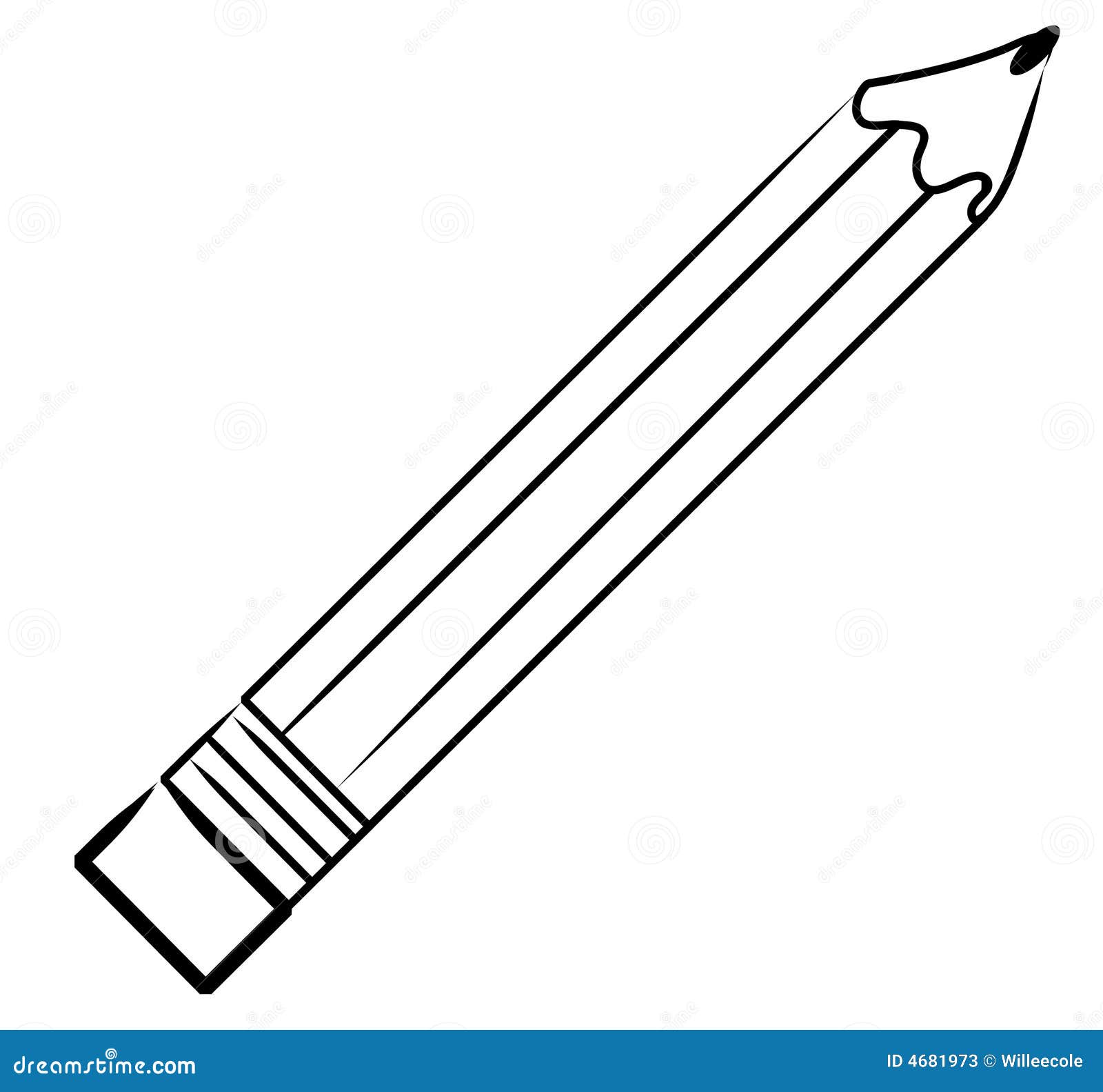 Pencil Vector Outline Pencil Vector Outline