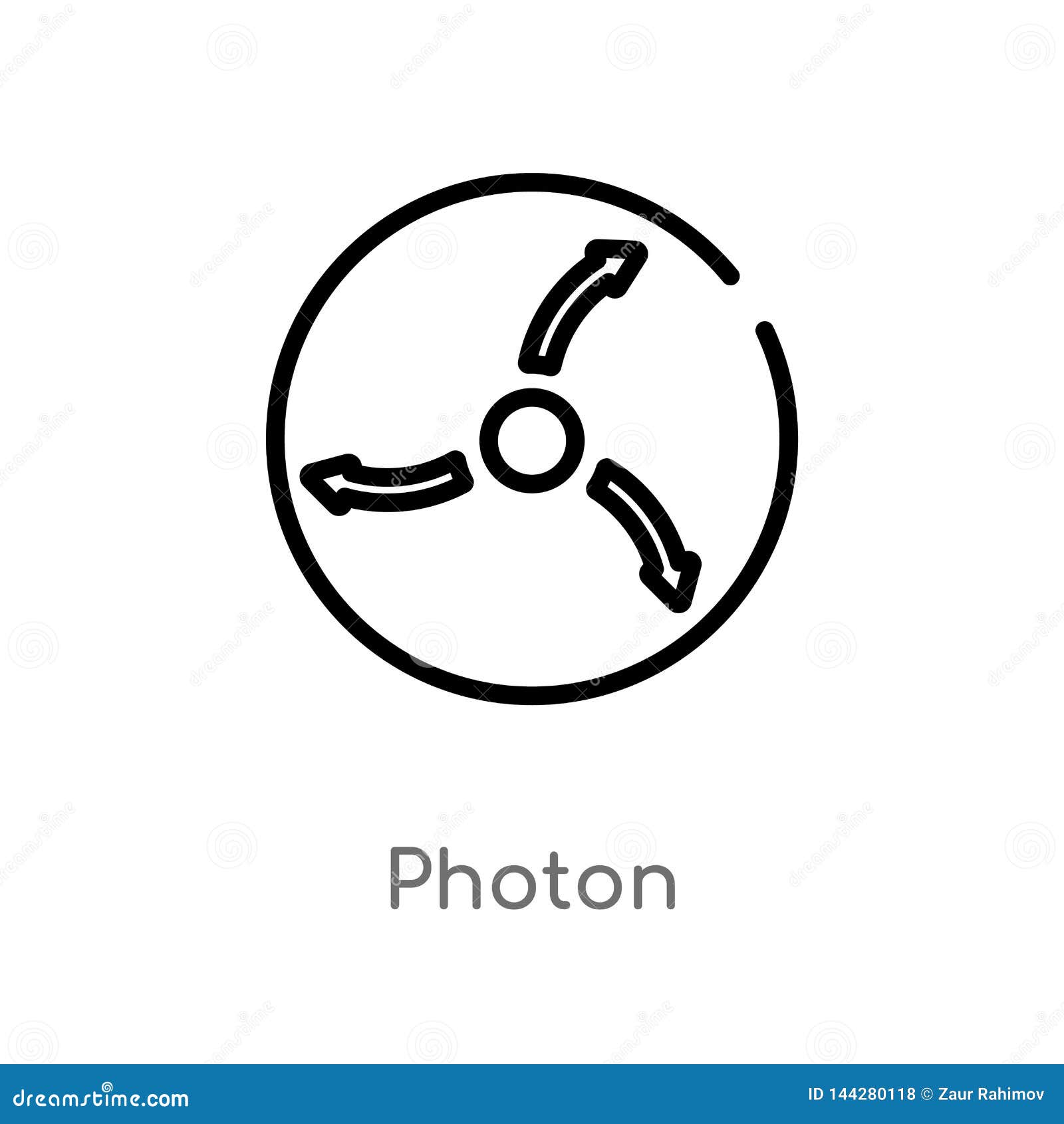 Photon Vector Icon On White Background. Flat Vector Photon Icon Symbol ...