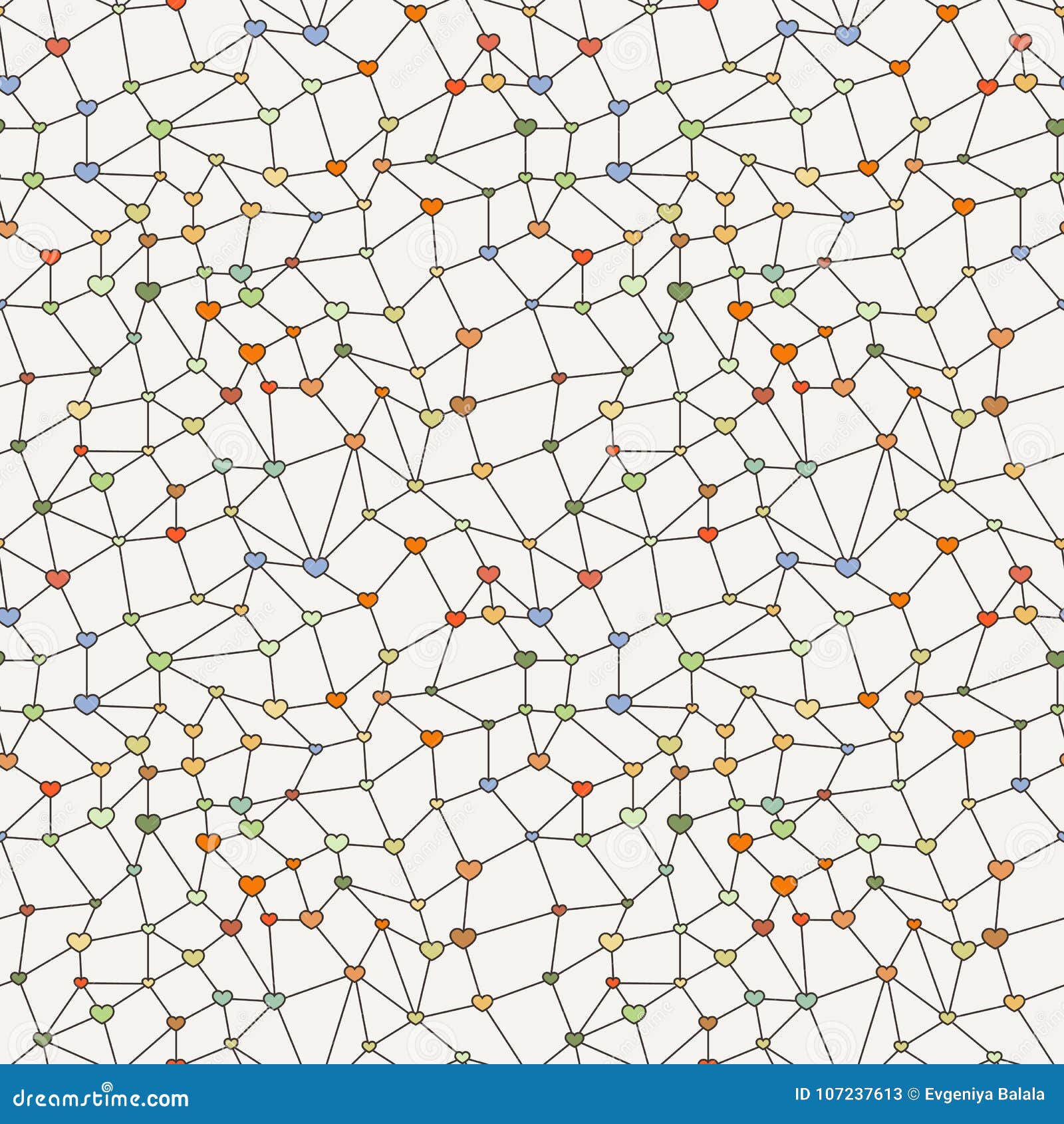 Outline Polygon Seamless Pattern. Stock Vector - Illustration of plexus ...