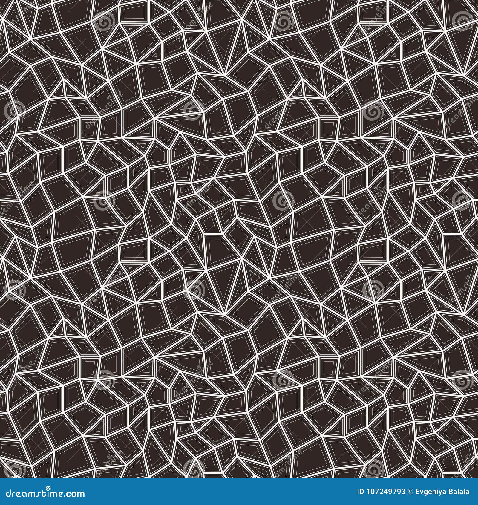 Outline Polygon Seamless Pattern. Stock Vector - Illustration of ...