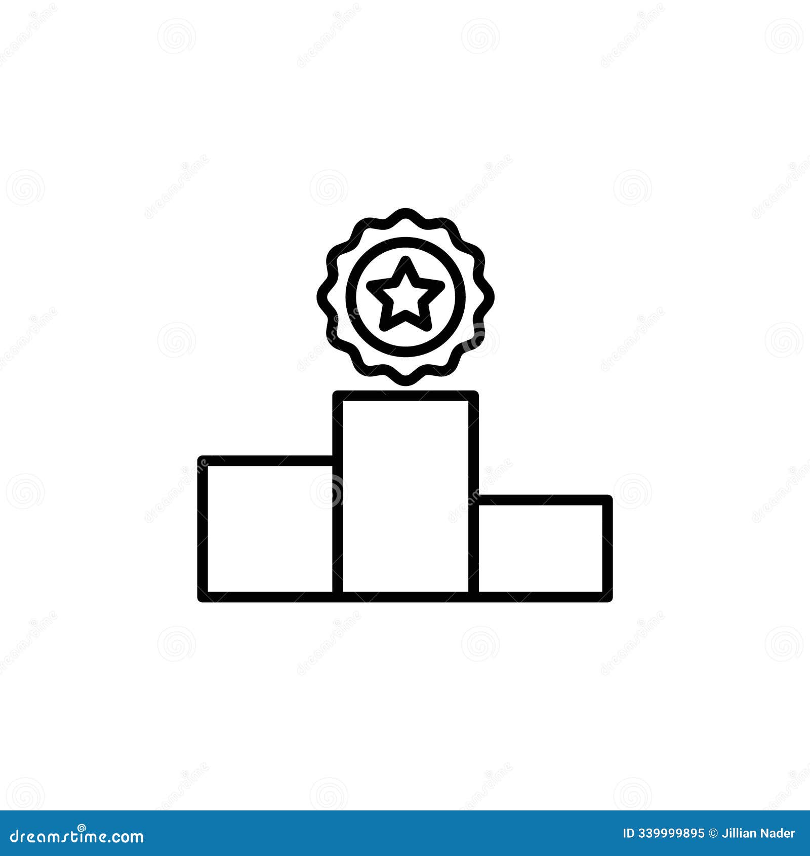 Outline of a Position Marker, Representing Location or Placement Stock ...