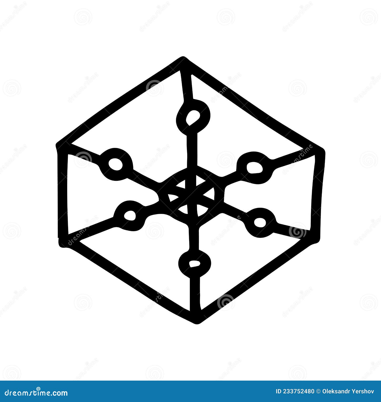 Radar Chart Line Vector Doodle Simple Icon Stock Vector - Illustration ...