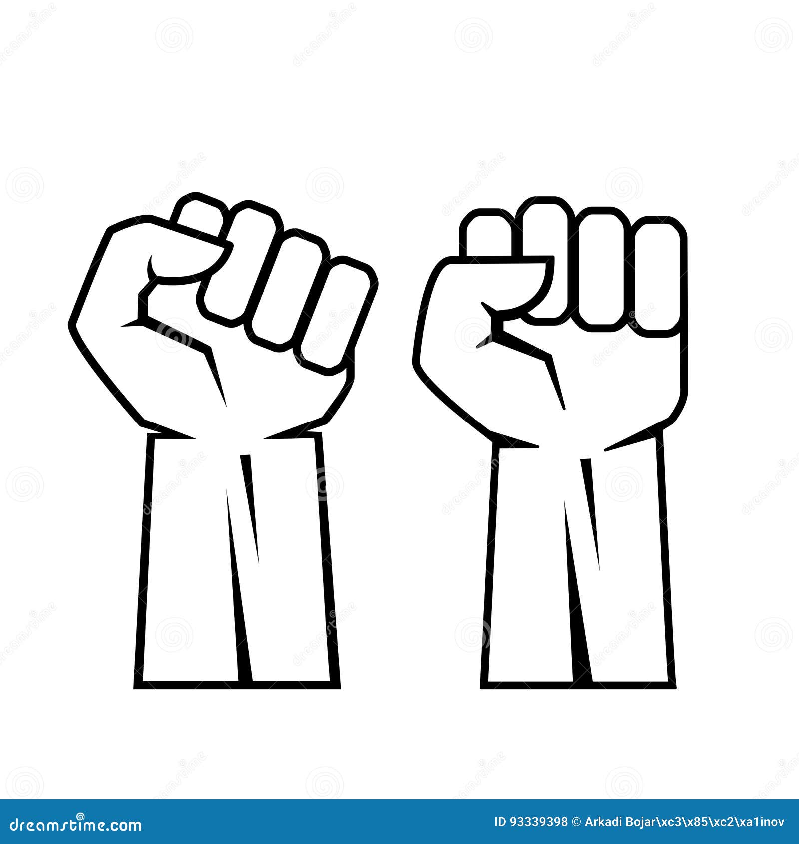 Outline Raised Fist Hand Vector Icon Stock Vector - Illustration of ... Outline Raised Fist Hand Vector Icon Stock Vector - Illustration of ...