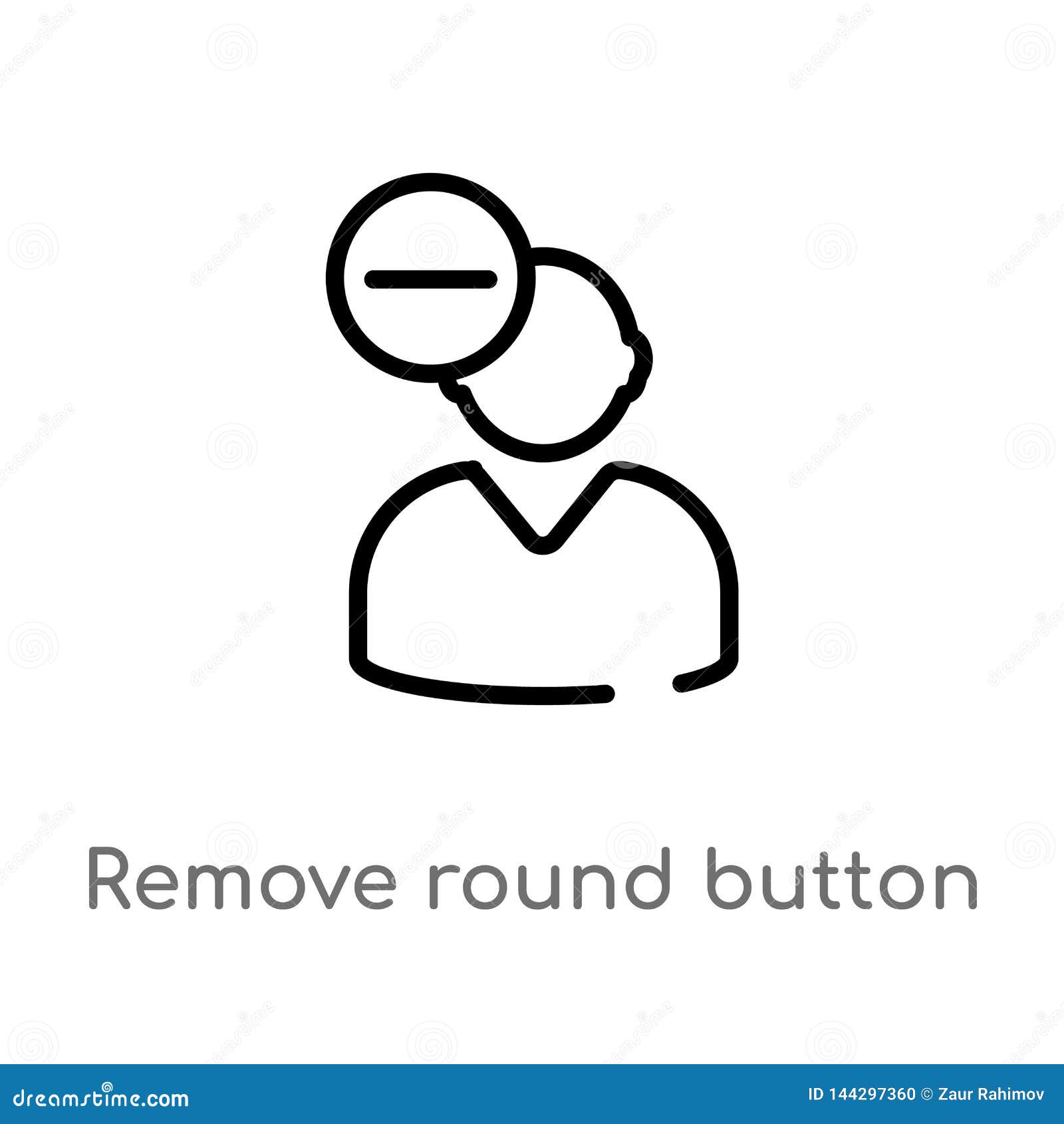 Remove Round Button Icon On White Background. Simple Element ...