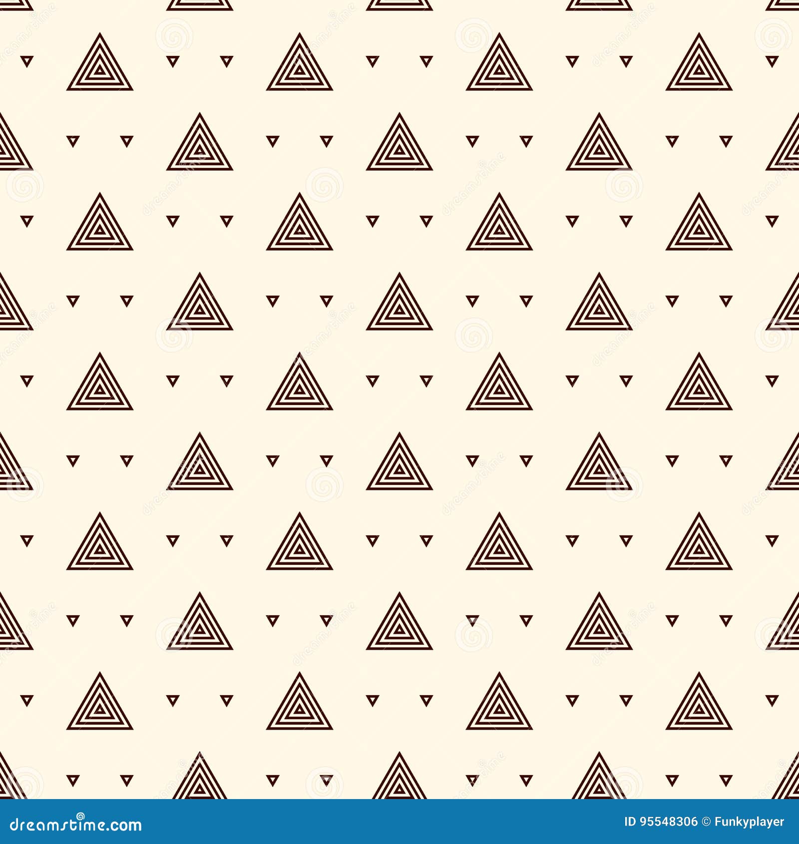 Outline Repeated Triangles Background. Simple Abstract Wallpaper Stock ...