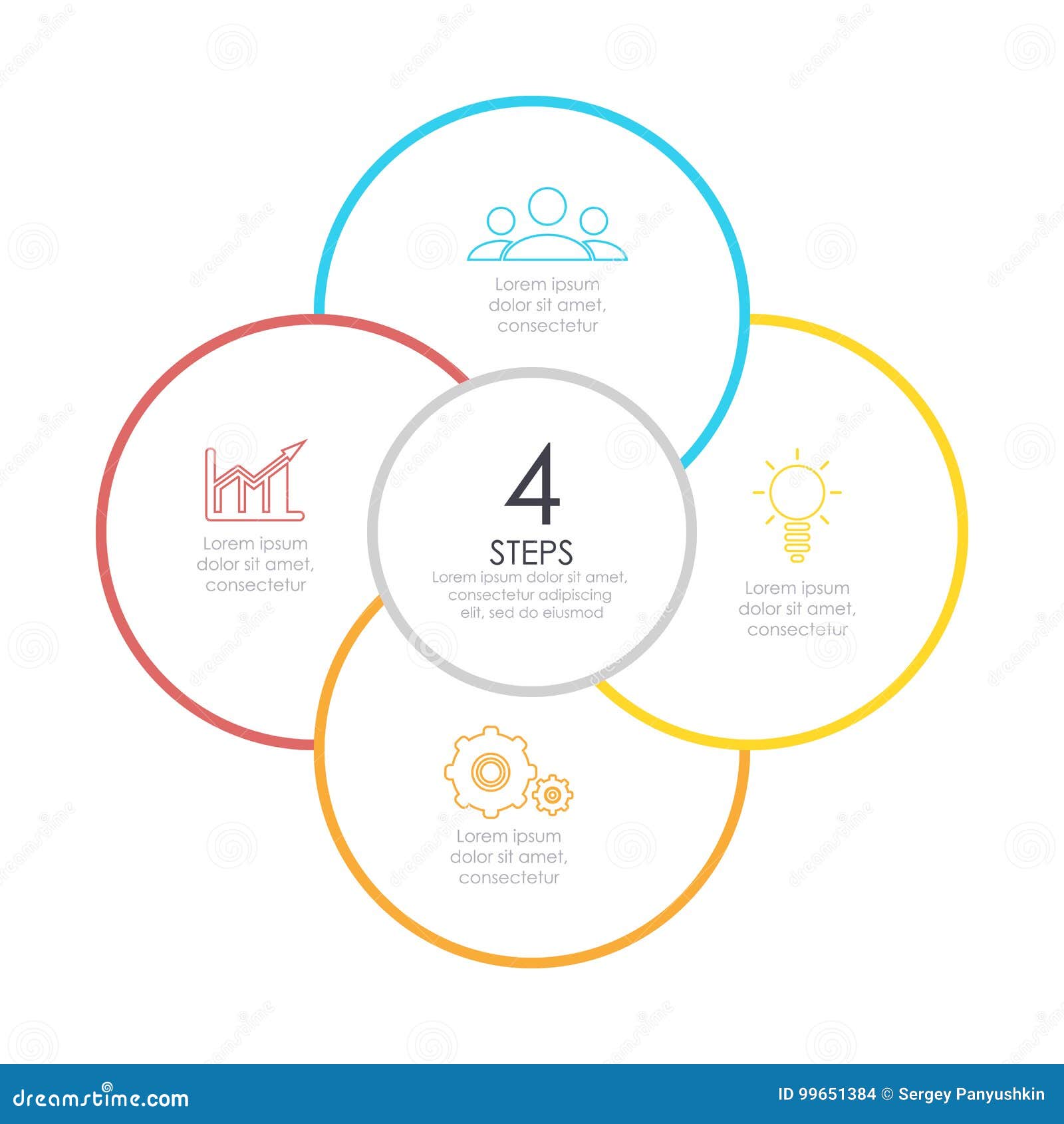 Outline Steps To Complete Vector Icon. Isolated Black Simple Line ...