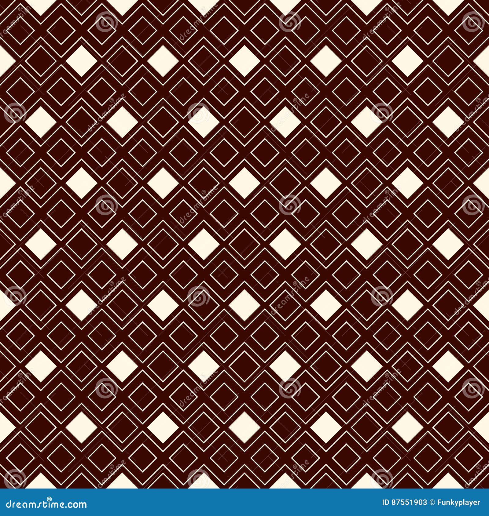 Outline Seamless Pattern with Geometric Figures. Repeated Diamond ...