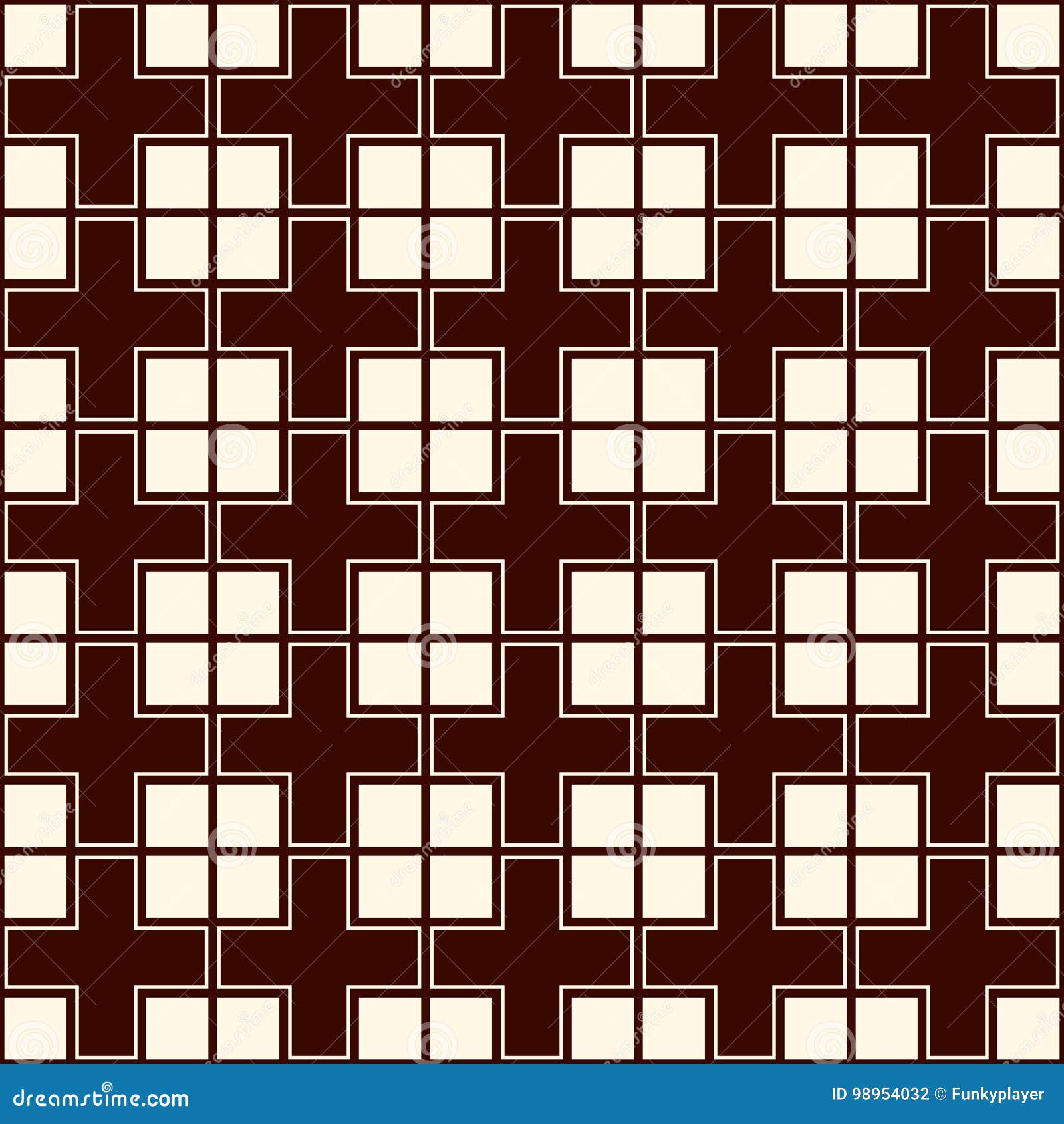 Outline Seamless Pattern with Simple Geometric Ornament. Repeated ...