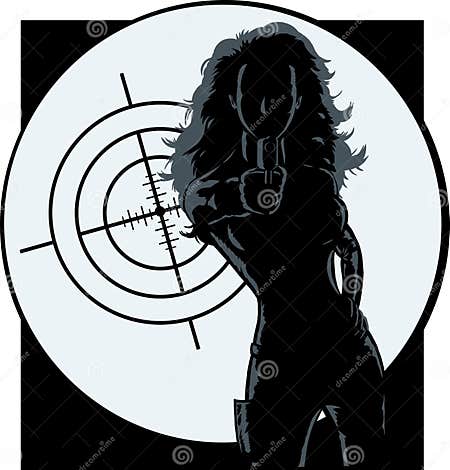 Outline of a secret agent stock vector. Illustration of kill - 17530773