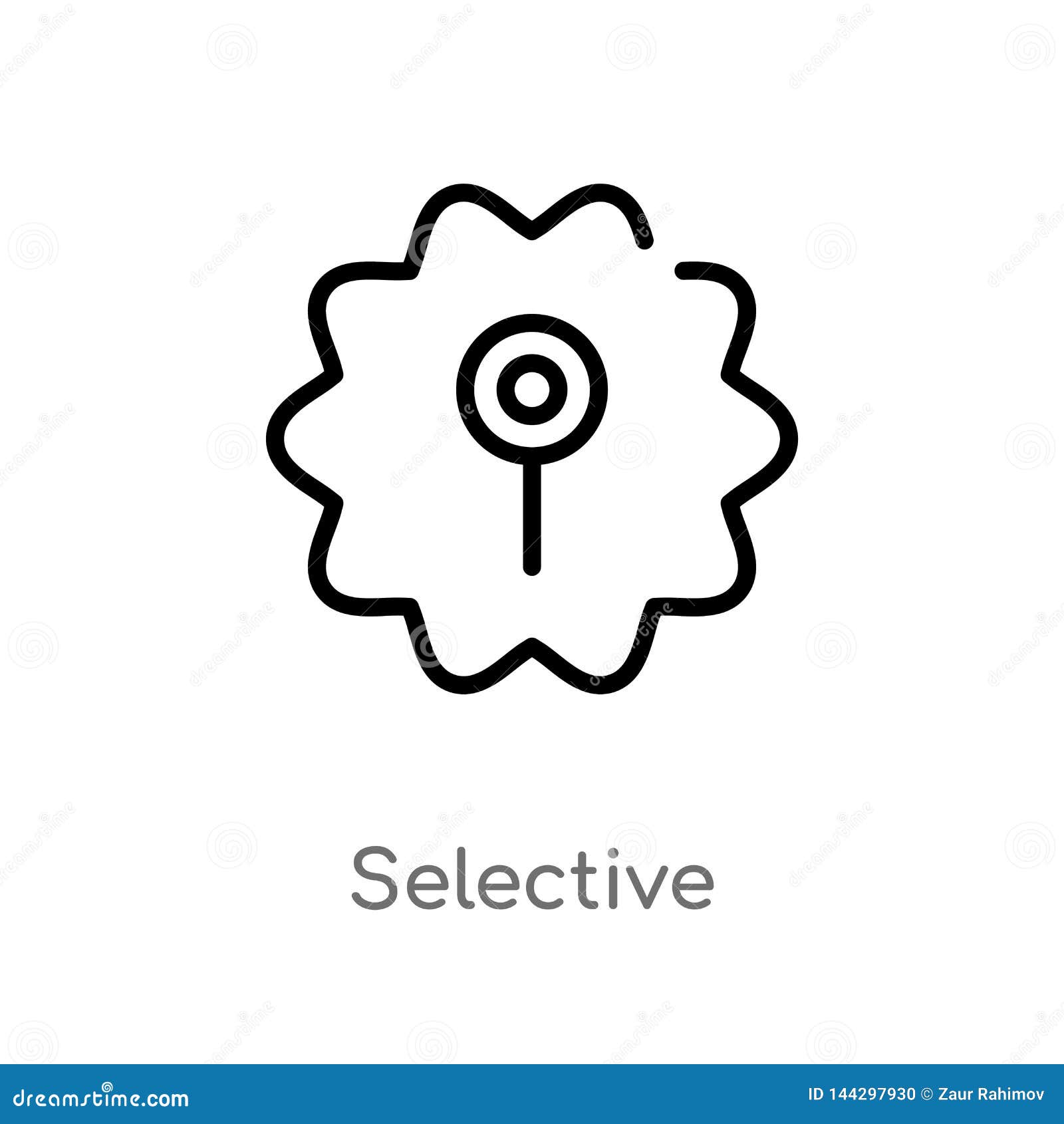 Selective Vector Icon On White Background. Flat Vector Selective Icon ...