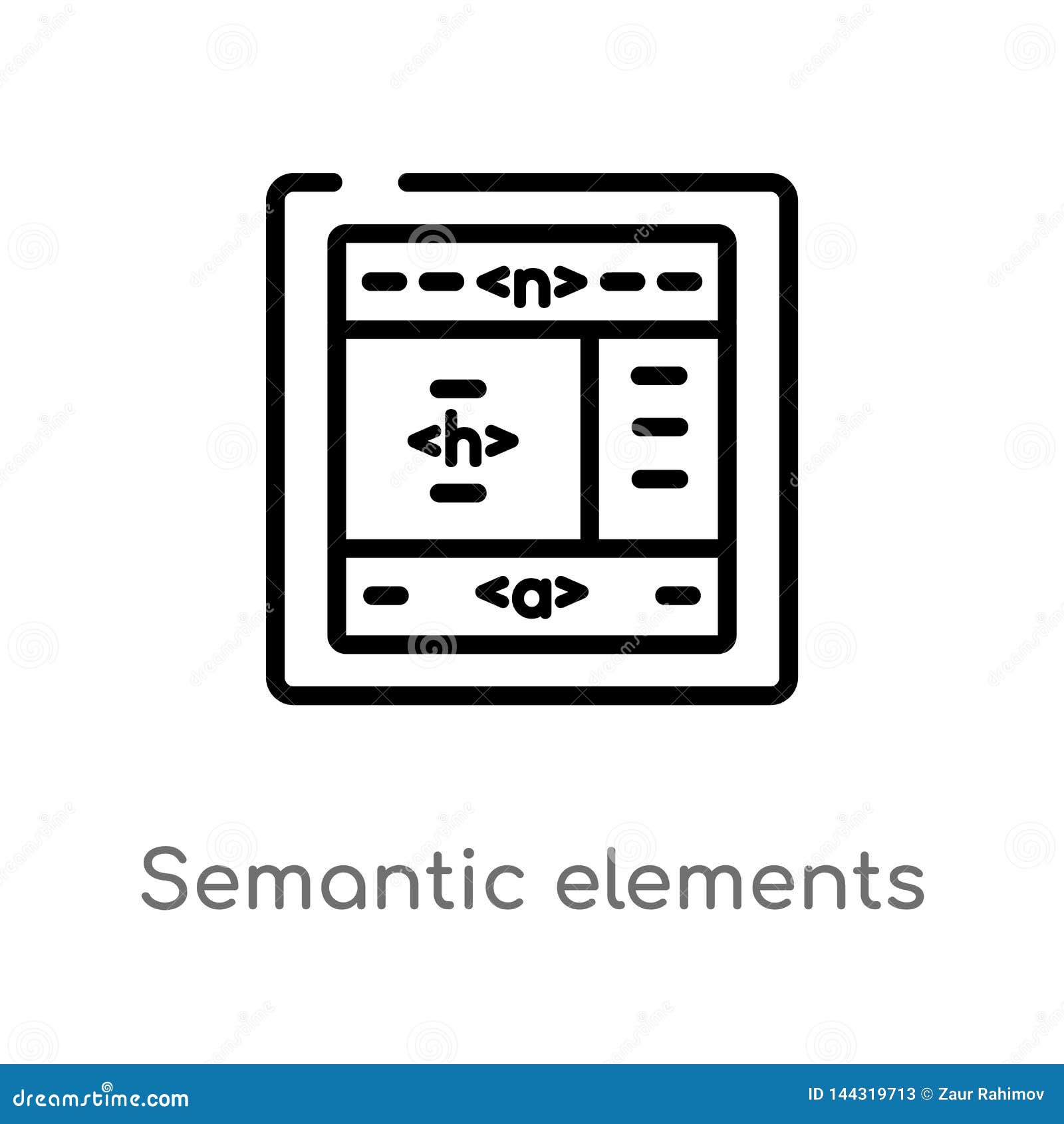 Semantic Elements Icon. Trendy Flat Vector Semantic Elements Icon On ... Semantic Elements Icon. Trendy Flat Vector Semantic Elements Icon On ...
