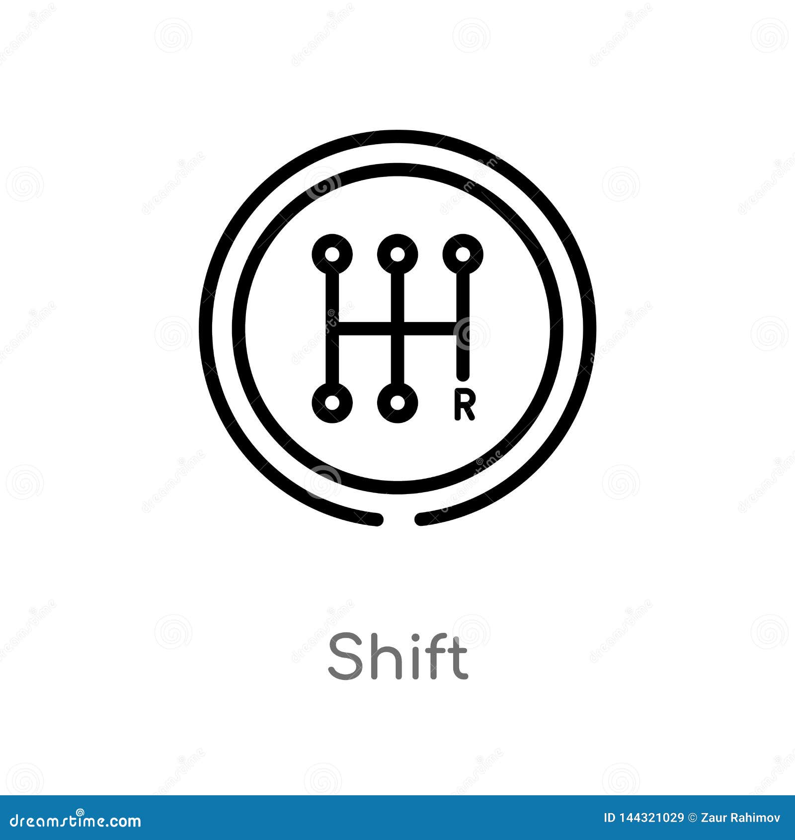 Outline Set Of Shift, Hold Box And Like Line Icons For Web App ...