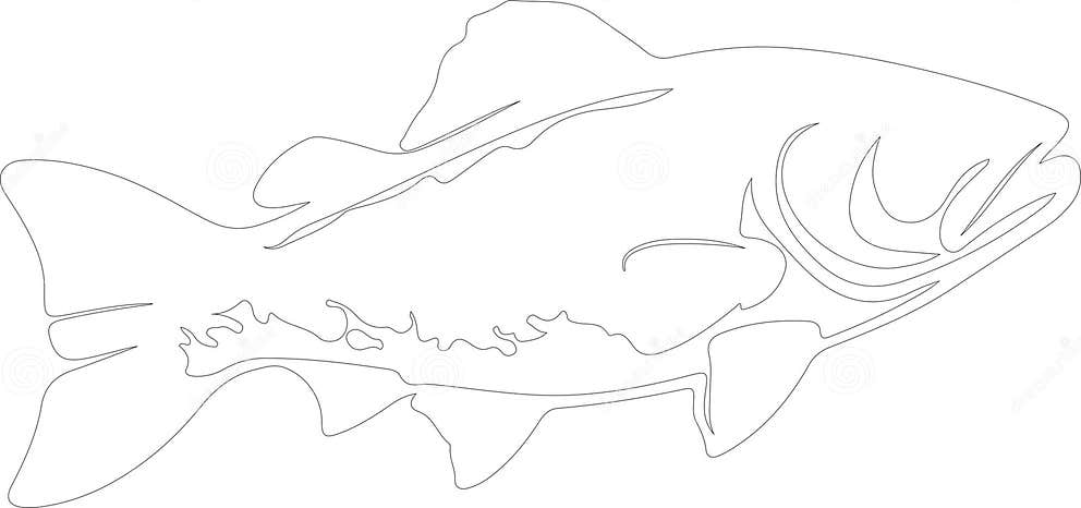 Cod Outline Silhouette Generative Ai Stock Vector - Illustration of ...