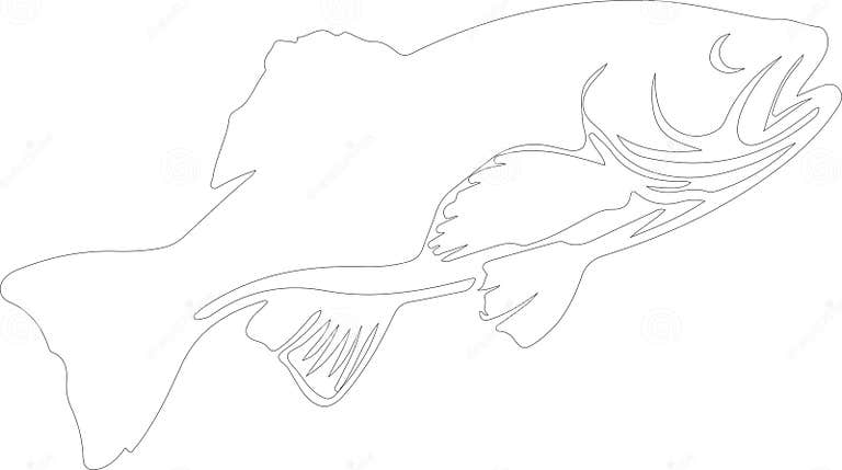 Cod Outline Silhouette Generative Ai Stock Vector - Illustration of ...