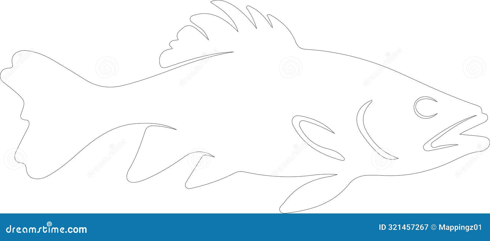 Cod Outline Silhouette Generative Ai Stock Vector - Illustration of ...