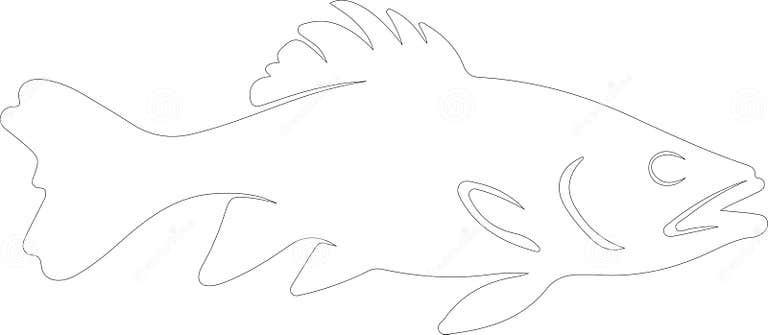 Cod Outline Silhouette Generative Ai Stock Vector - Illustration of ...