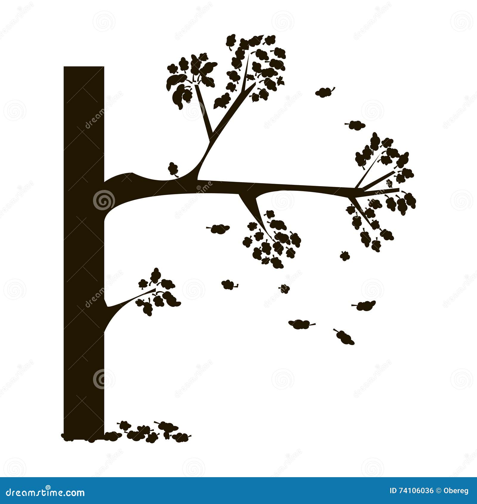 Outline Simple Hand Drawn Tree Stock Vector - Illustration of design ...