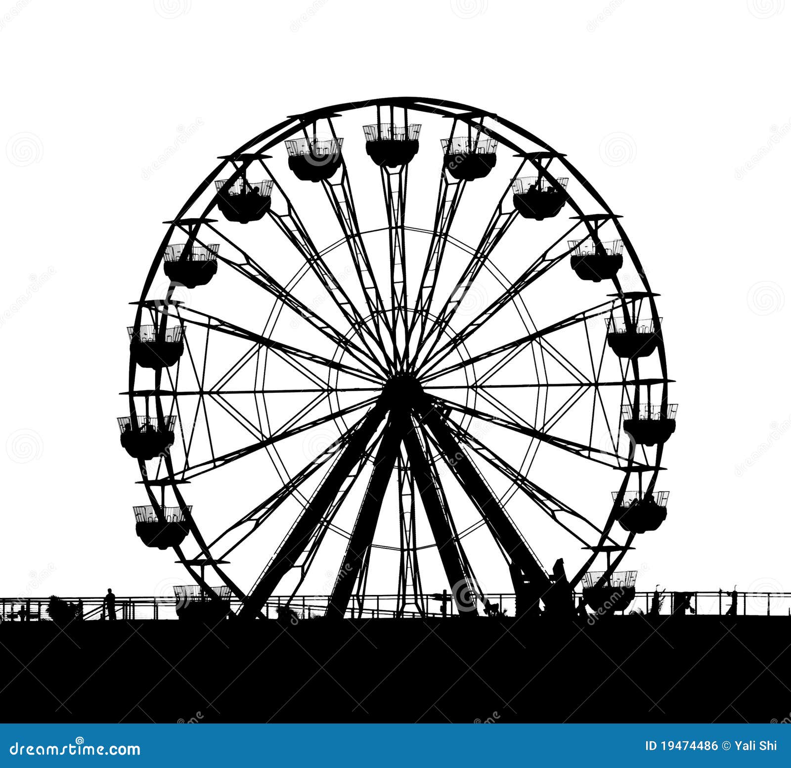 Ferris Wheel Outline Ferris Wheel Template | 96in Etsy UK