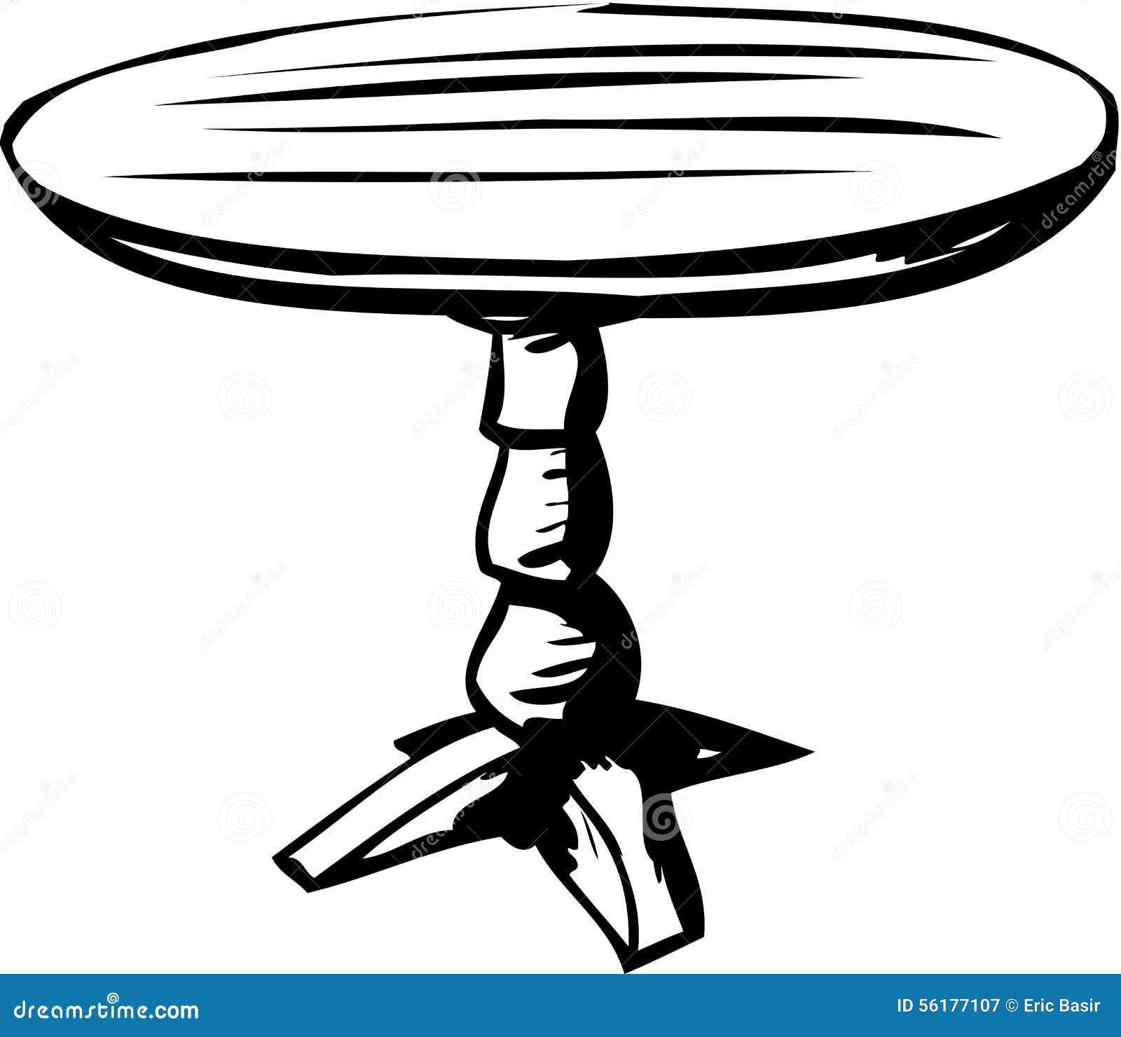 Outline of Small Table stock illustration. Illustration of small - 56177107