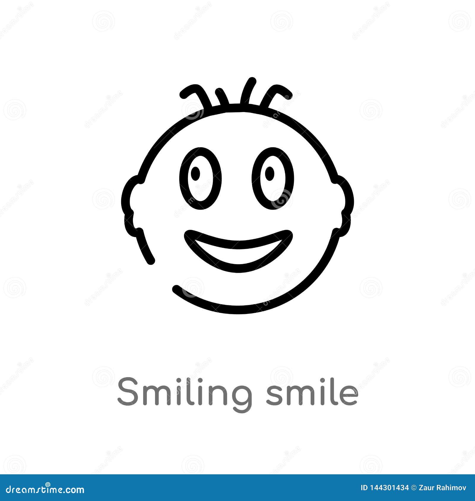 Outline Of A Smiling Raven Cartoon Isolated On A White Background ...