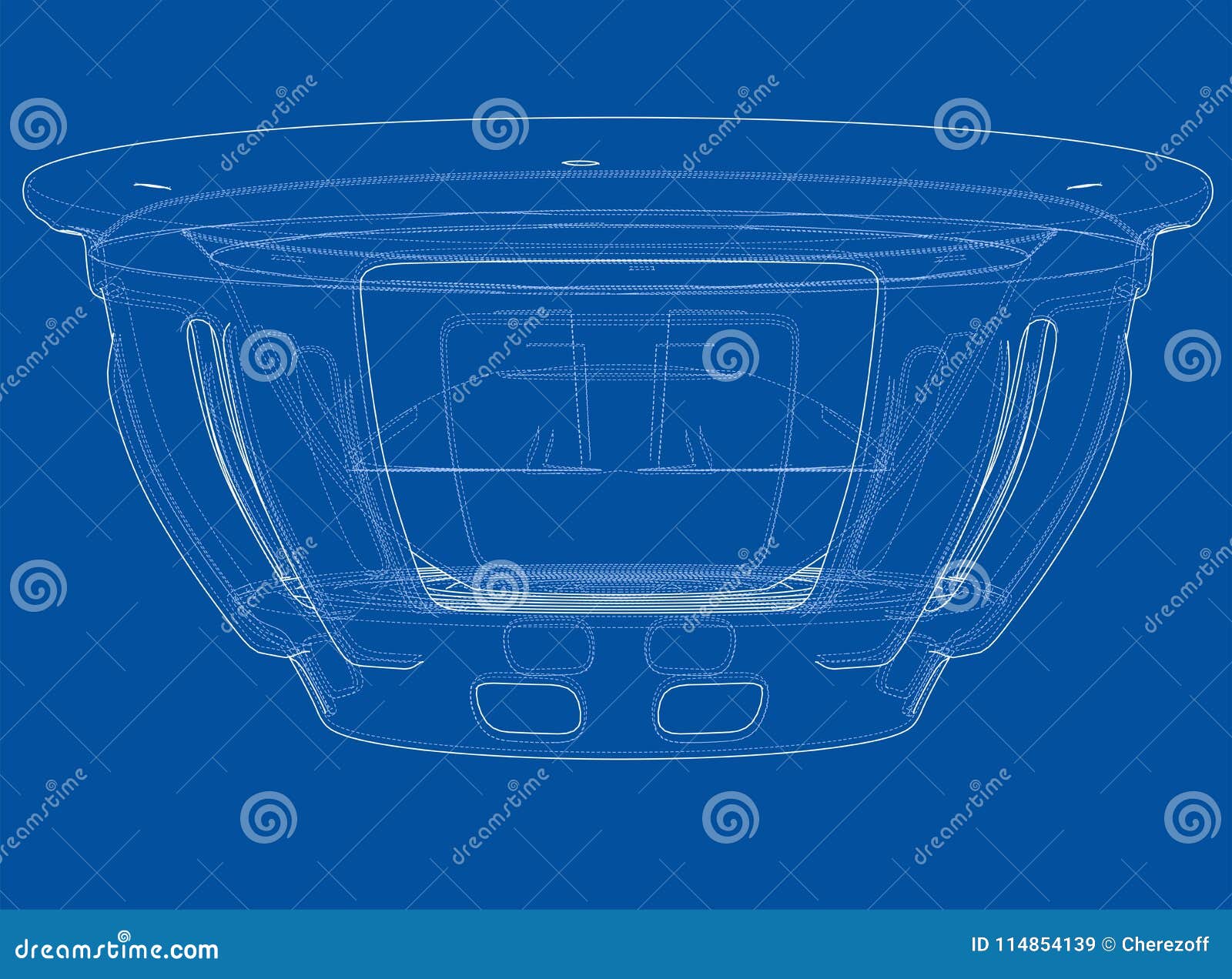 Outline Subwoofer Speaker. Vector Stock Vector - Illustration of ...
