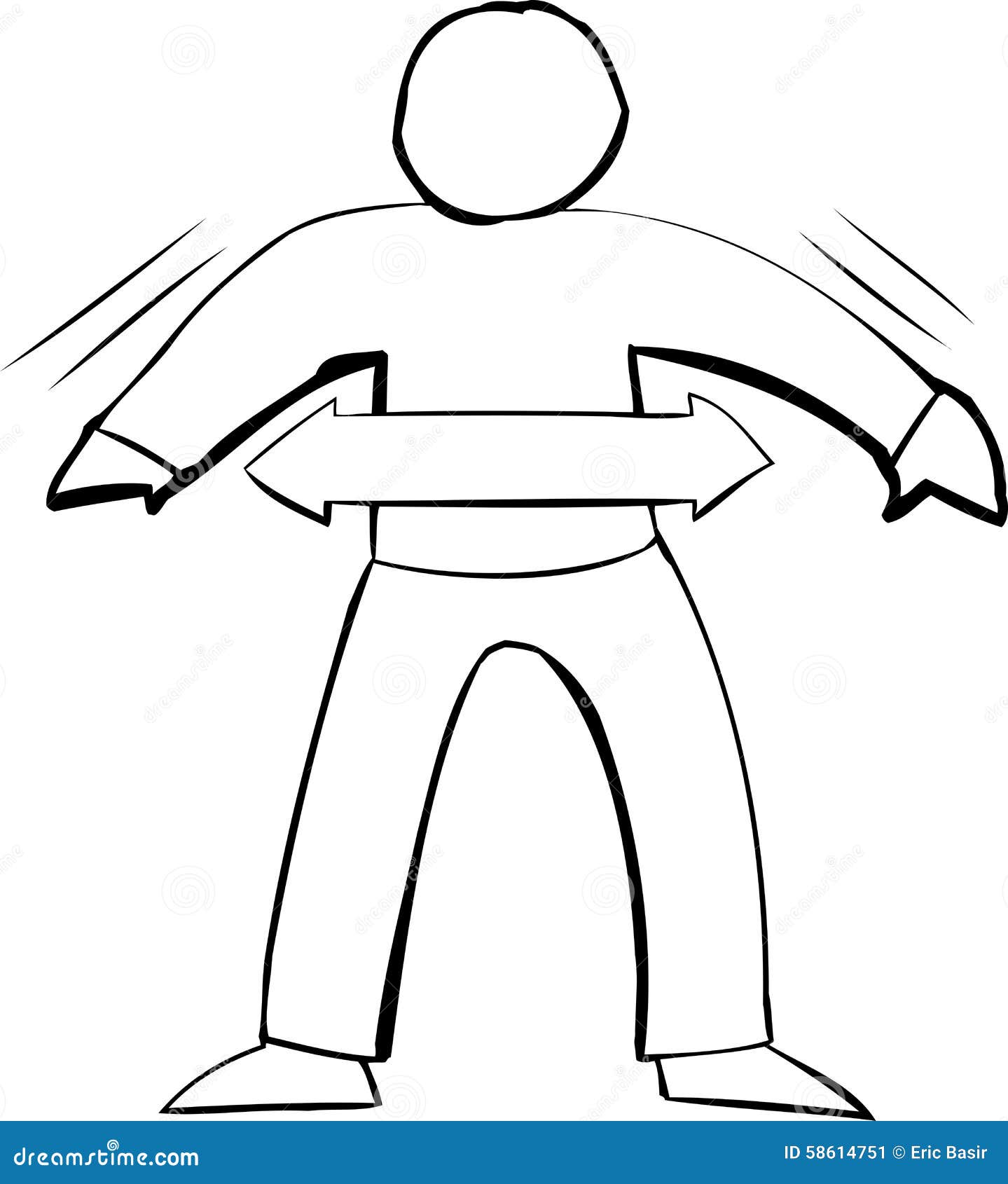 Outline Symbol of Fit Person Stock Illustration - Illustration of ...