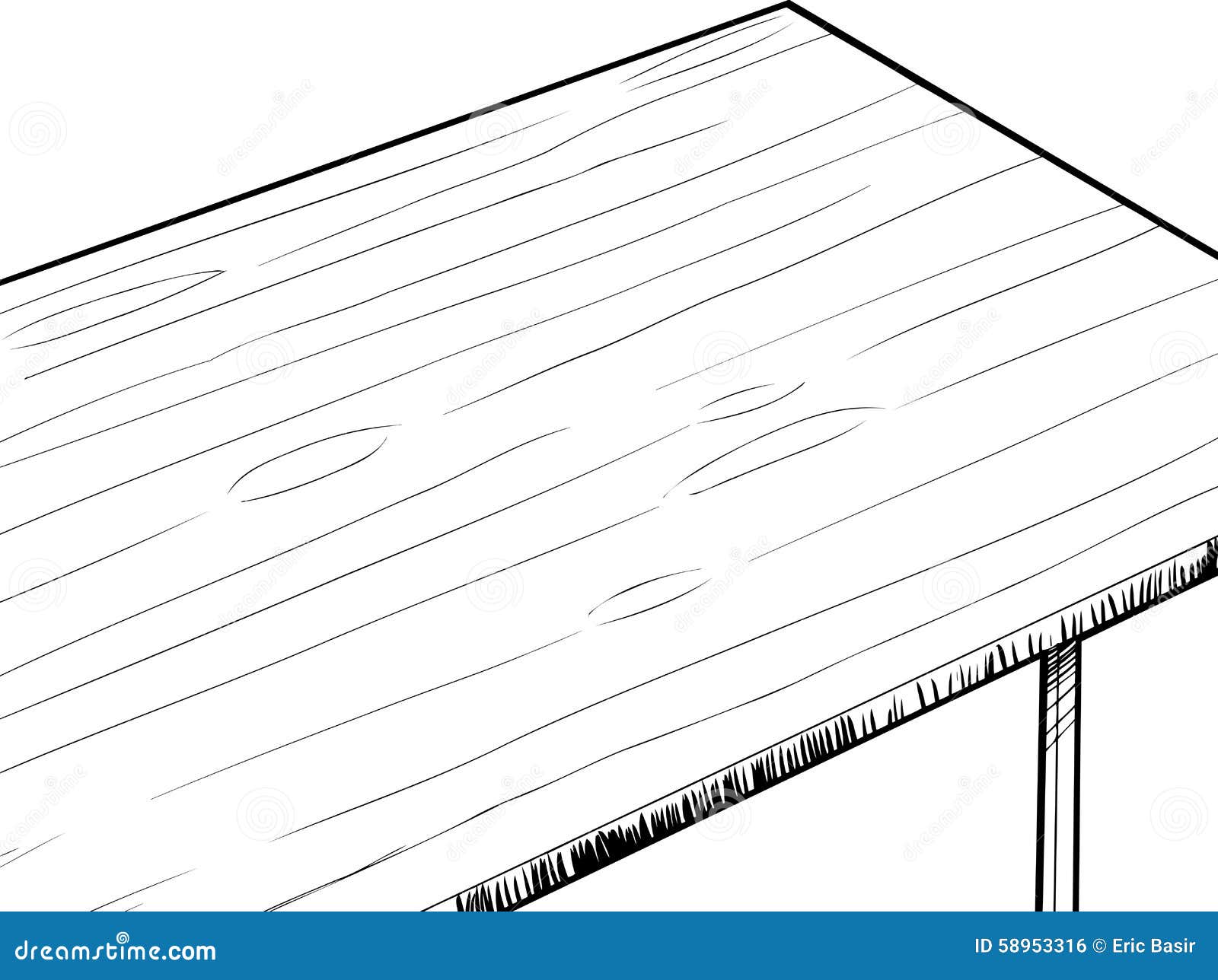 Outline of Table stock illustration. Illustration of furniture - 58953316