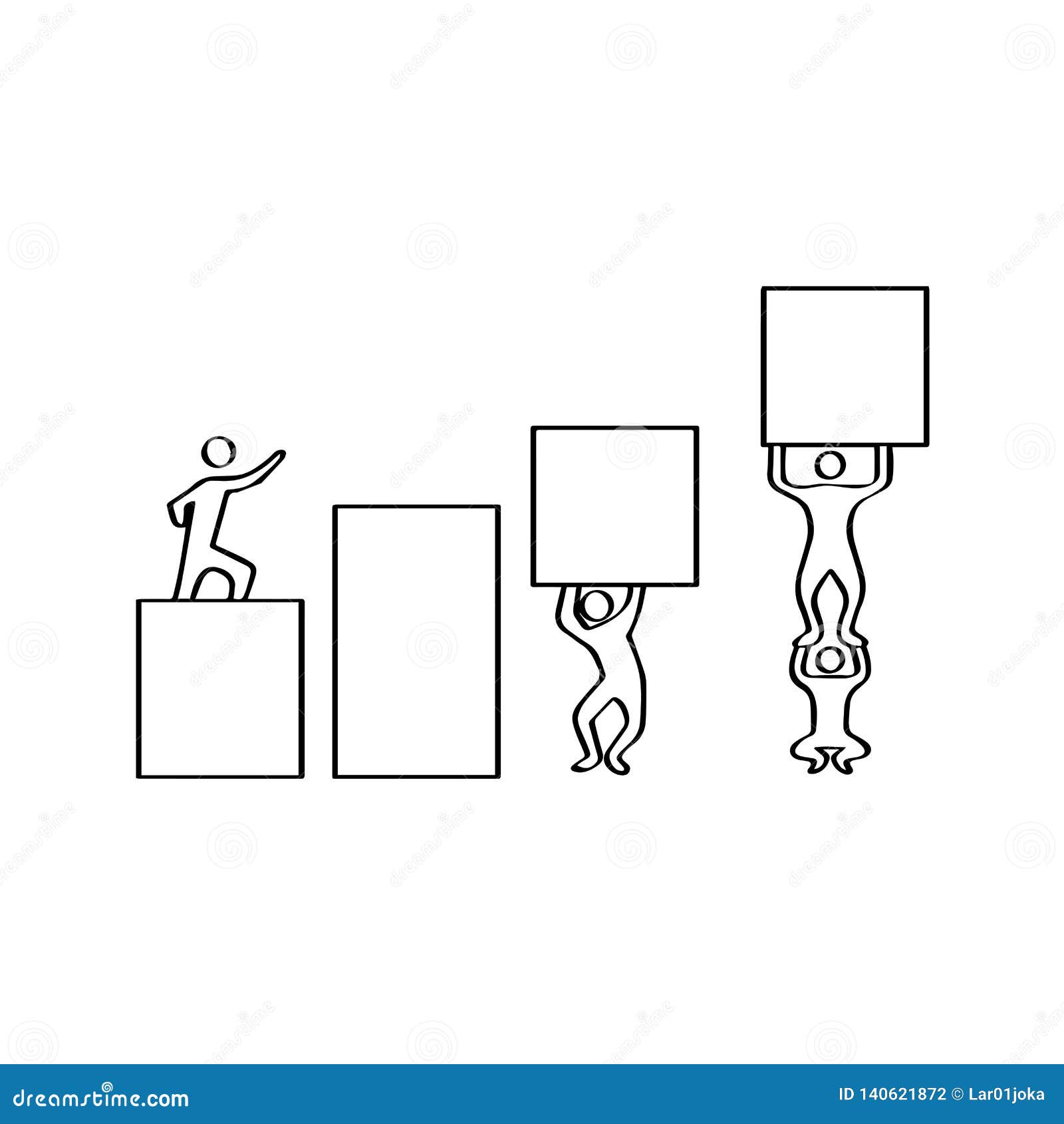 Isolated teamwork outline stock vector. Illustration of community ...