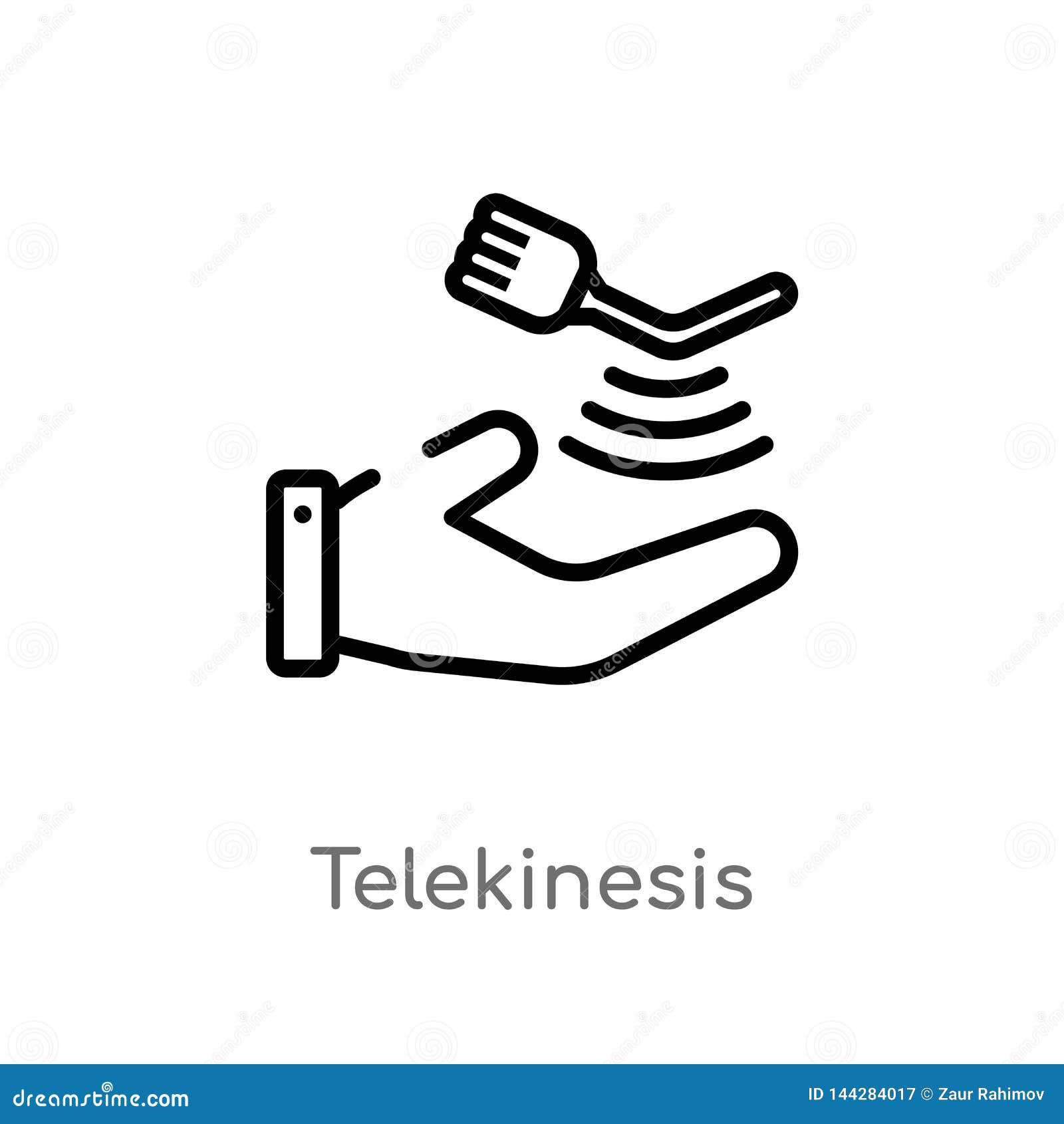 Telekinesis Icon. Trendy Telekinesis Logo Concept On White Background ...