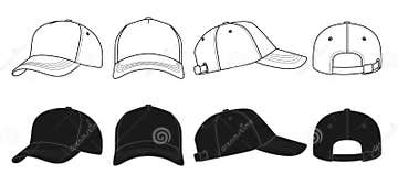 Outline template cap stock vector. Illustration of painted - 78011925