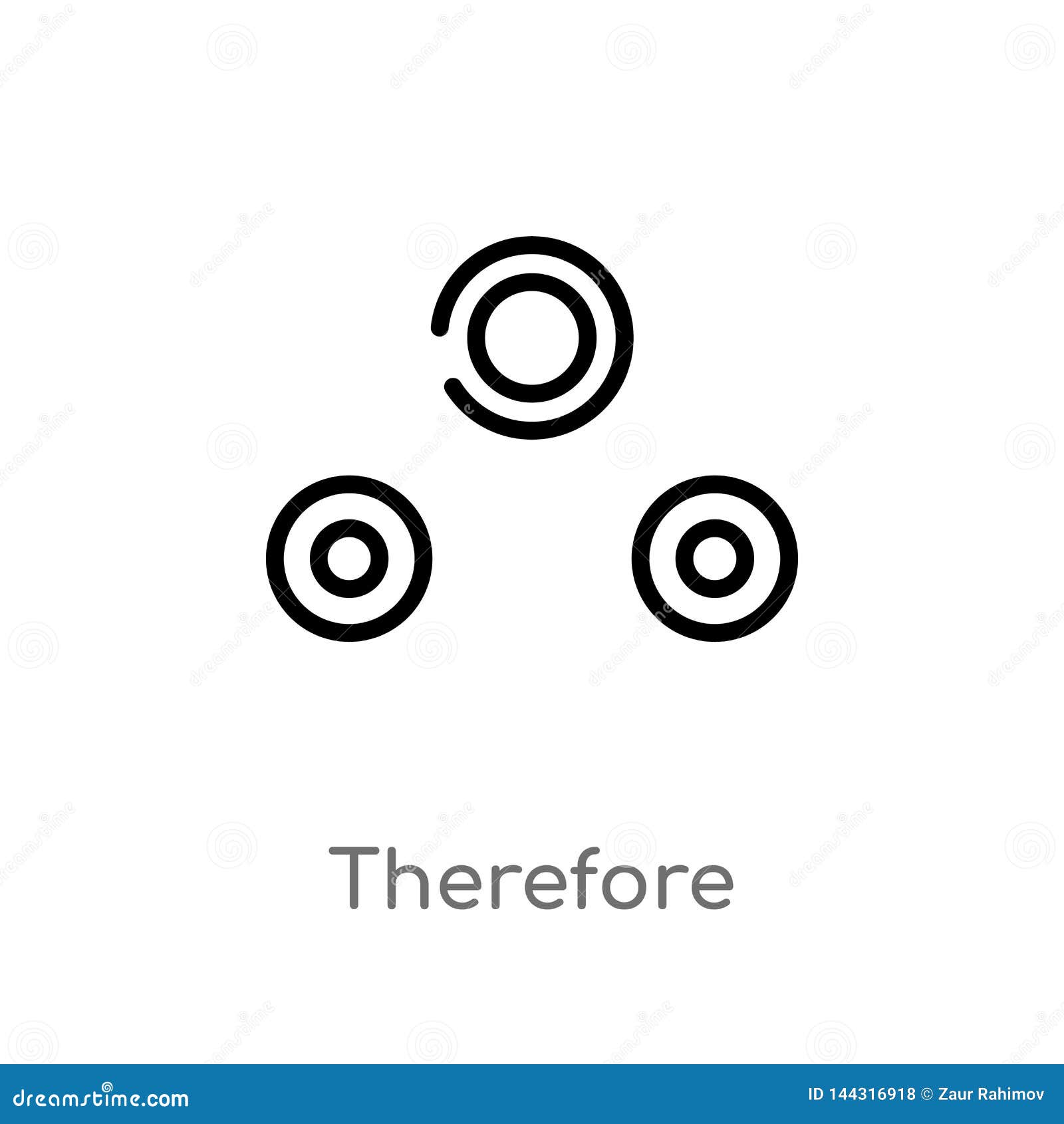 Therefore Icon On White Background. Simple Element Illustration From ...