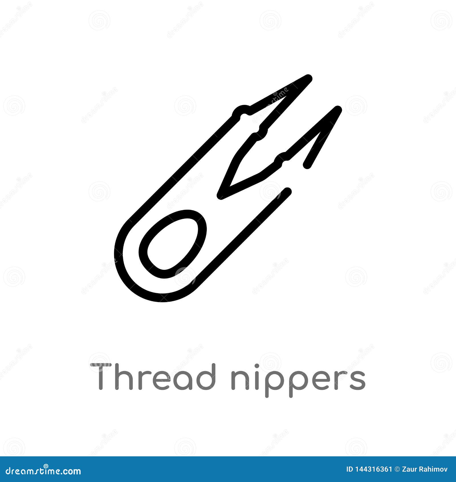 Nippers Vector Icon In 6 Different Modern Styles. Black, Two Colored ...