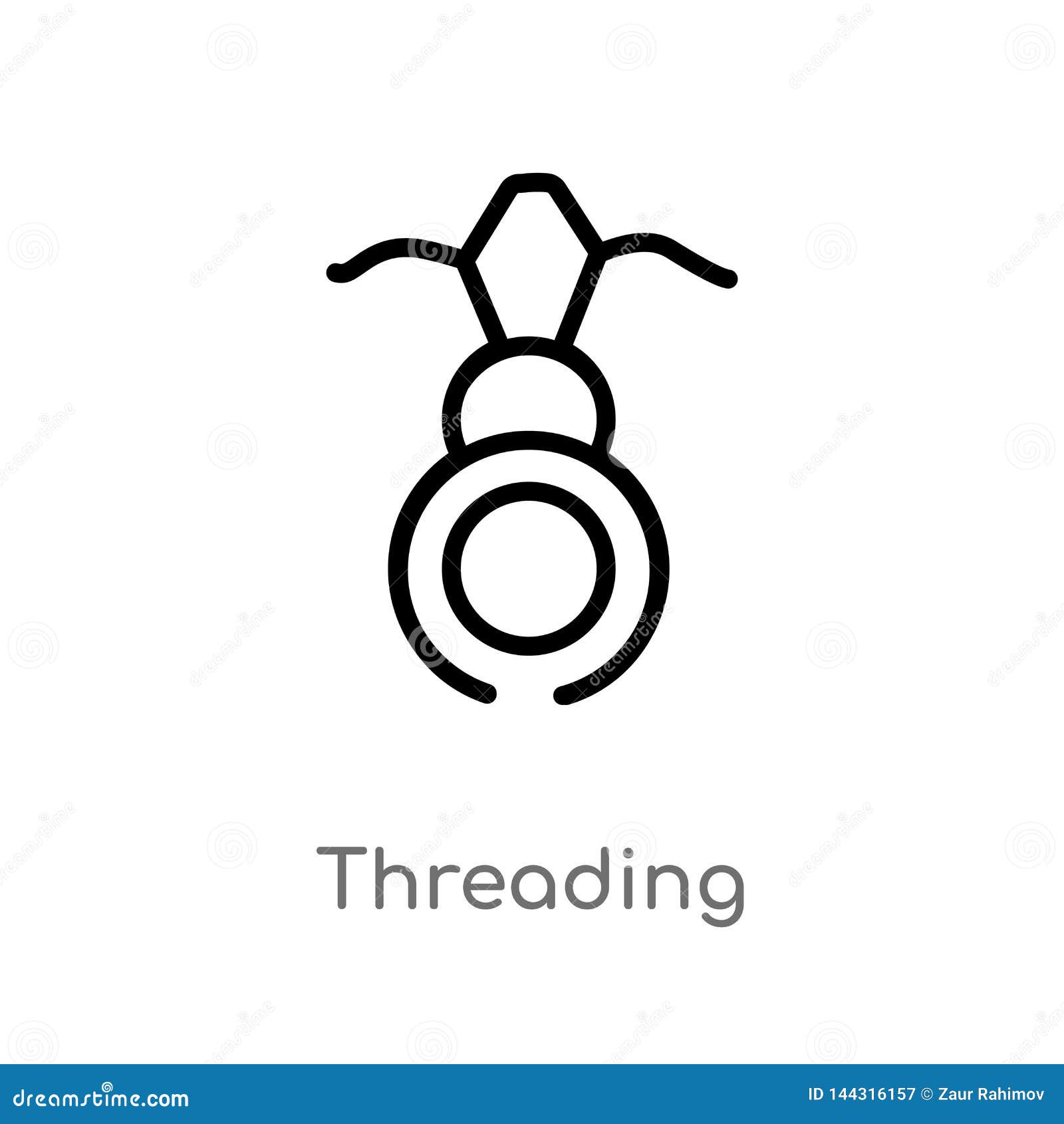 Threading Isolated Icon. Simple Element Illustration From Sew Concept ...