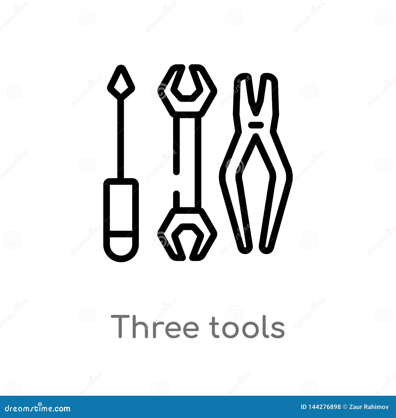 Three Tools Icon Vector Isolated On White Background, Three Tool ...