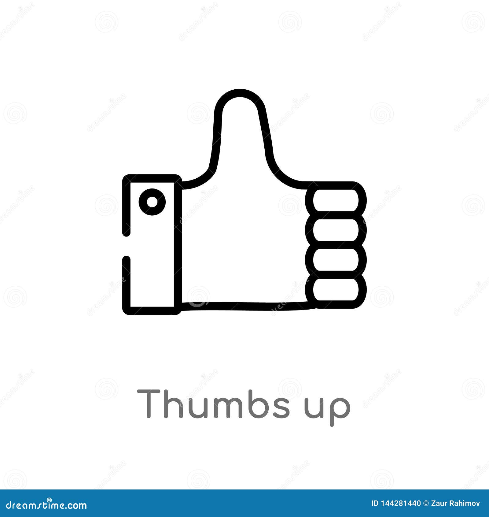 Outline Thumbs Up Stock Illustrations – 1,825 Outline Thumbs Up Stock ...
