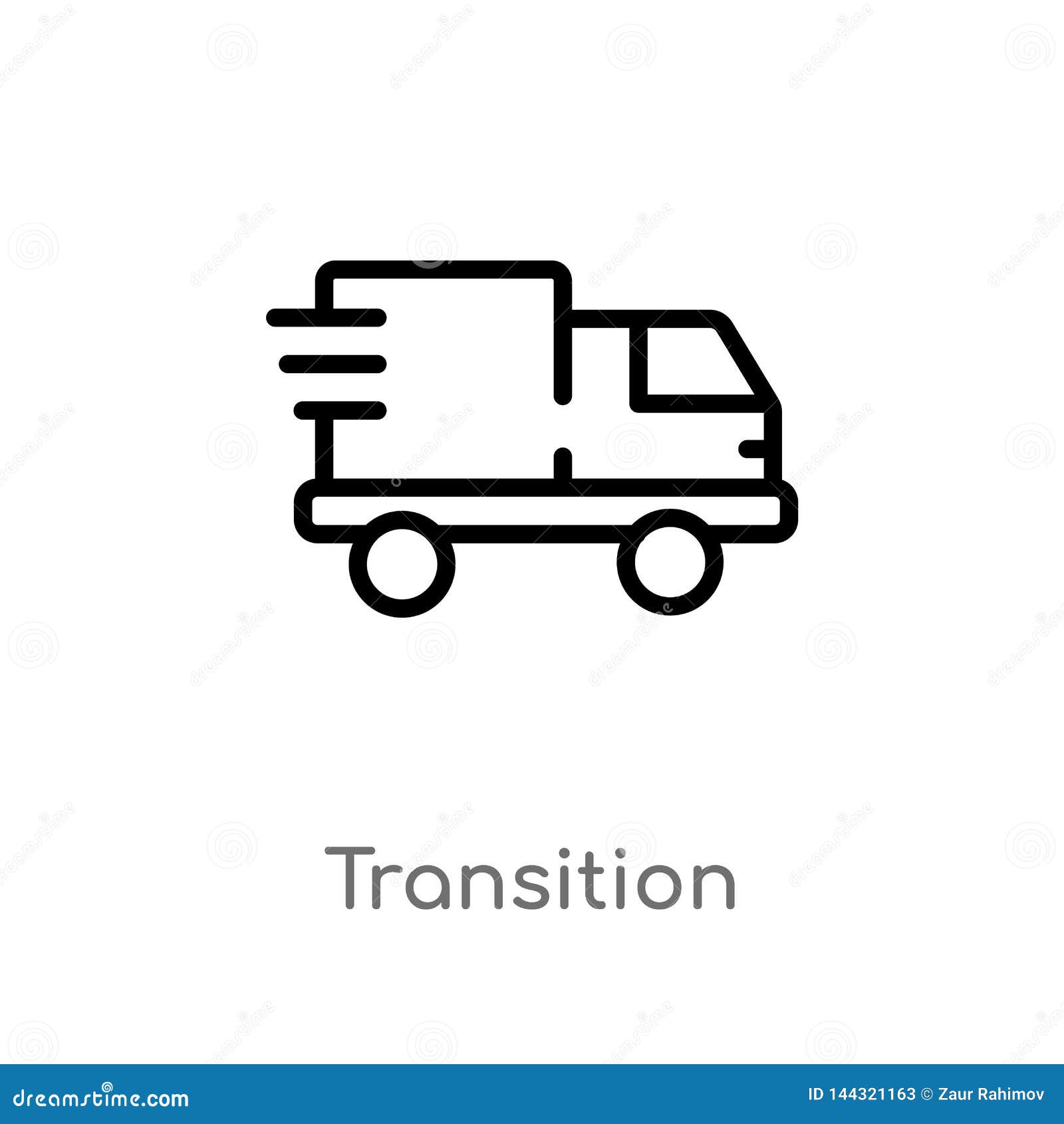Outline Transition Vector Icon. Isolated Black Simple Line Element ...