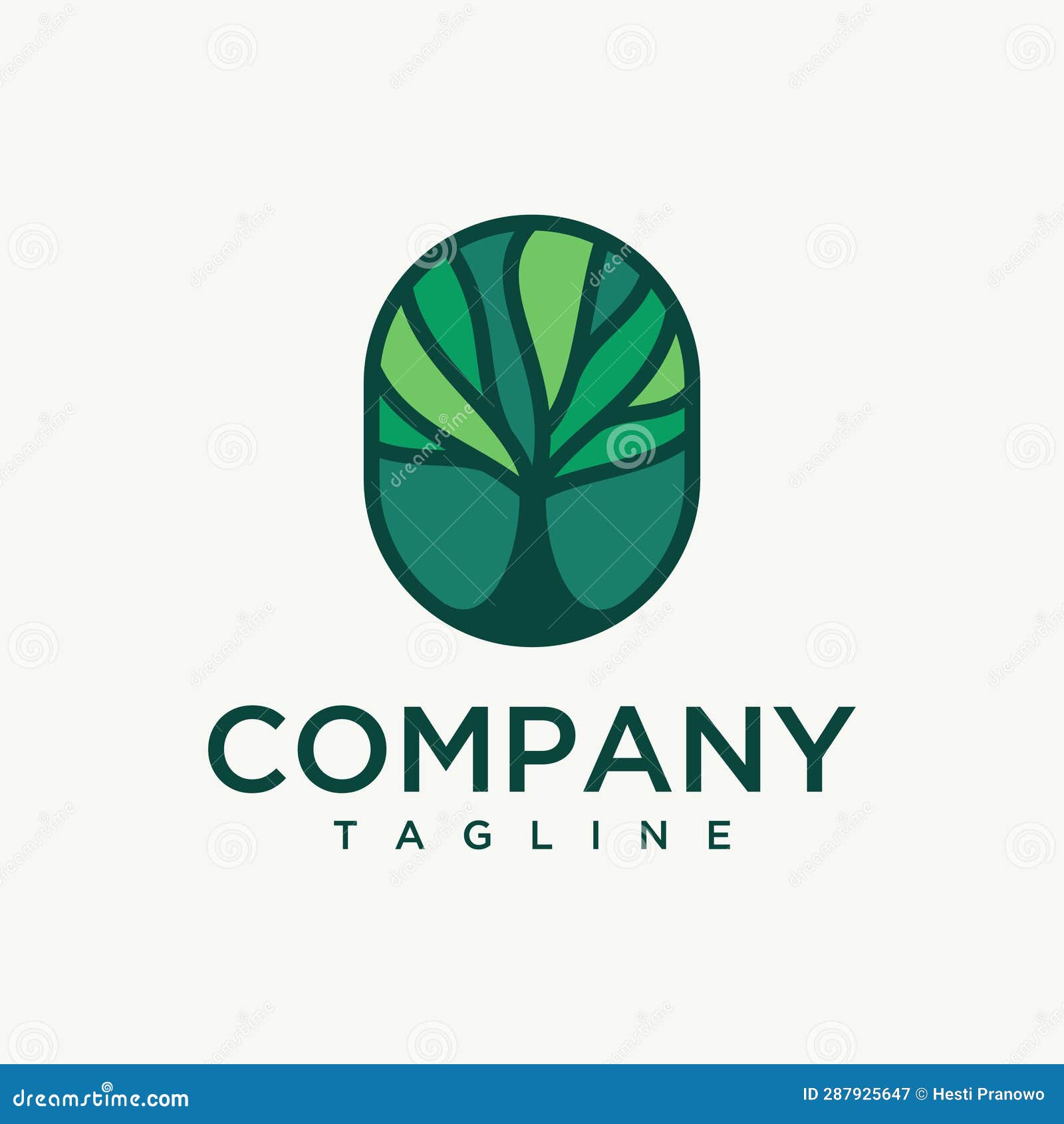 Outline Tree Logo Modern Concept Design Template Stock Vector ...