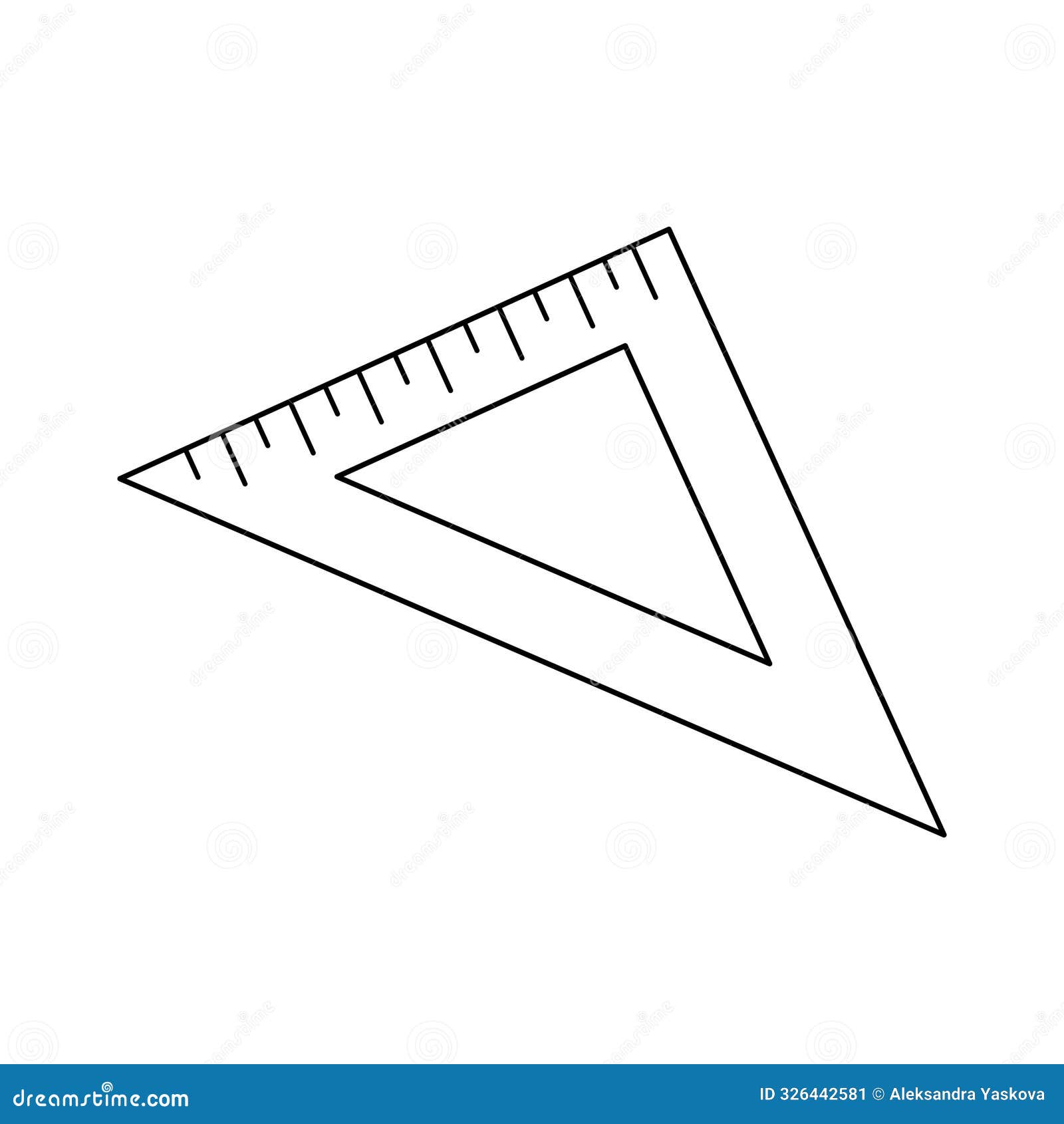 Set Triangular Ruler Drawing Compass Xyz Coordinate System Graph