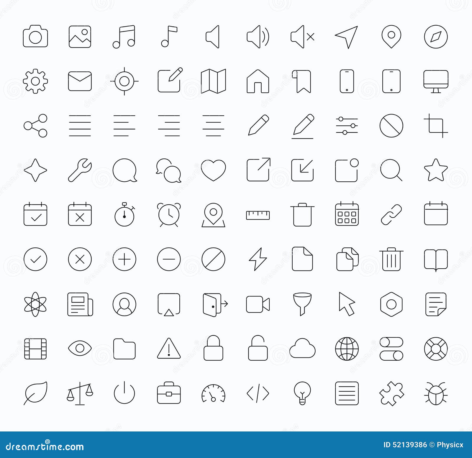 Outline Vector Apps Shop Icon Stock Vector - Illustration of media ...