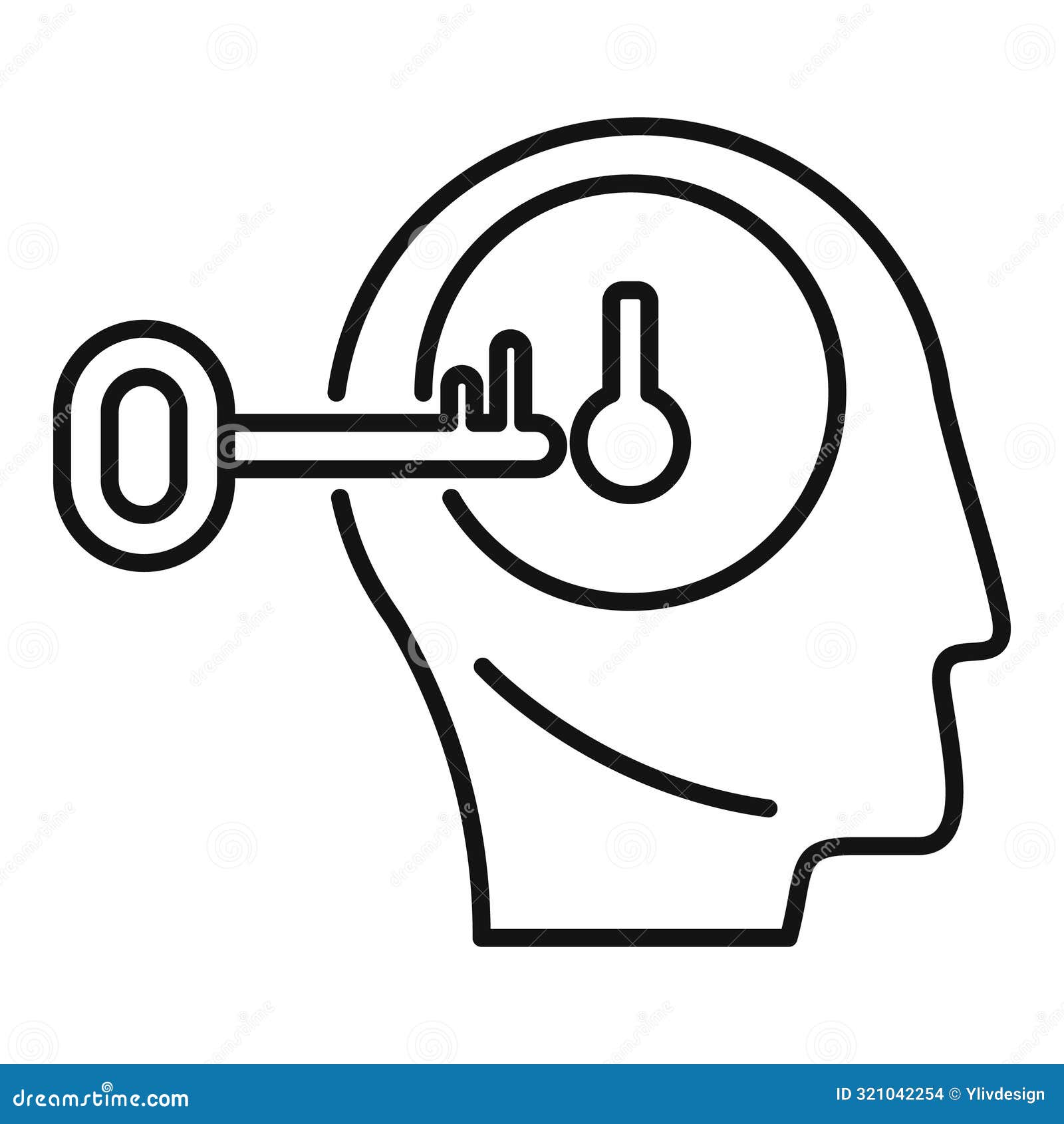 Mind Unlock Concept Vector Image Stock Vector - Illustration of ...