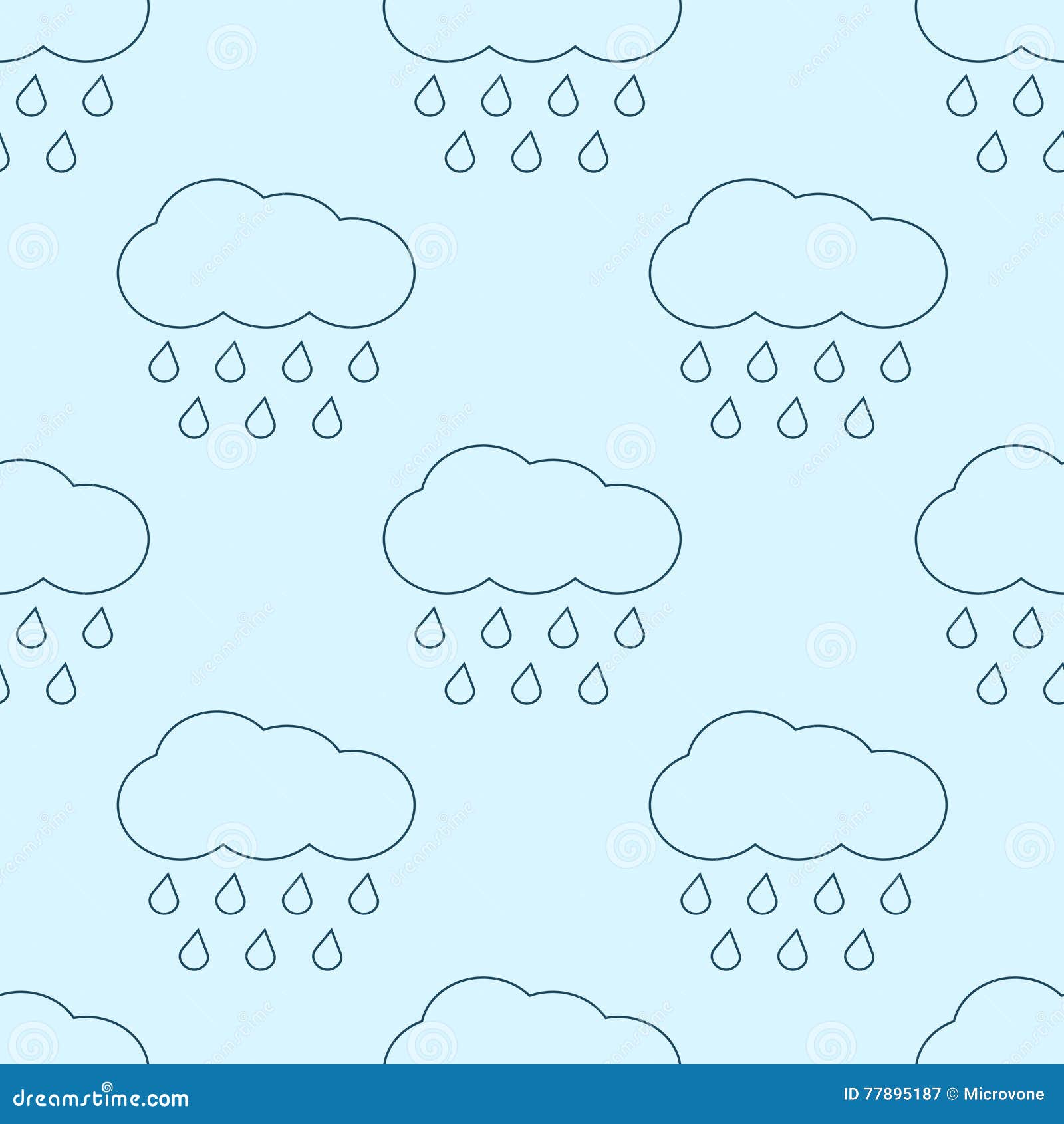 Outline Rainy Vector Icon. Isolated Black Simple Line Element ...