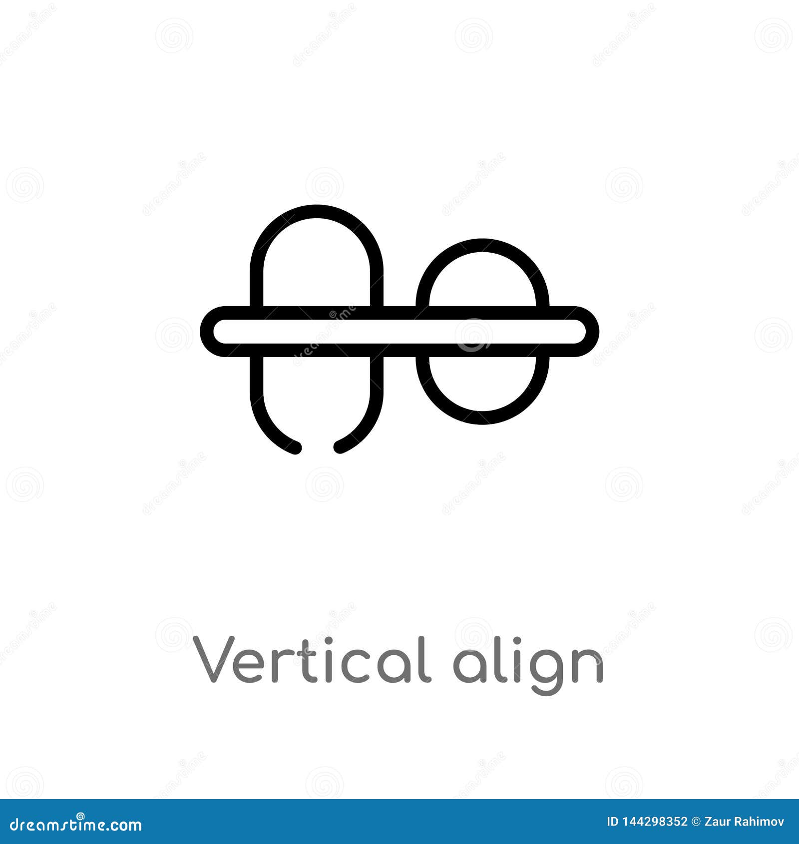 Outline Align Left Vector Icon Isolated Black Simple Line Element