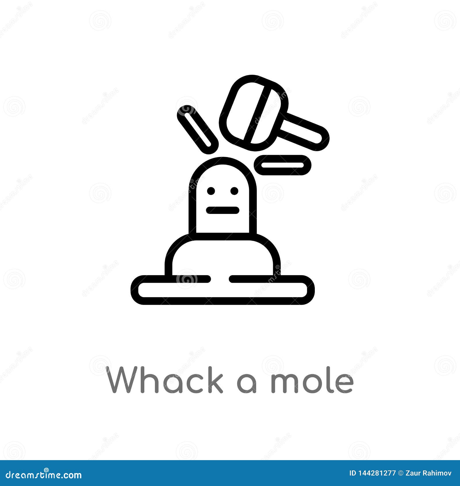 Mole Vector Icon On White Background. Flat Vector Mole Icon Symbol Sign ...