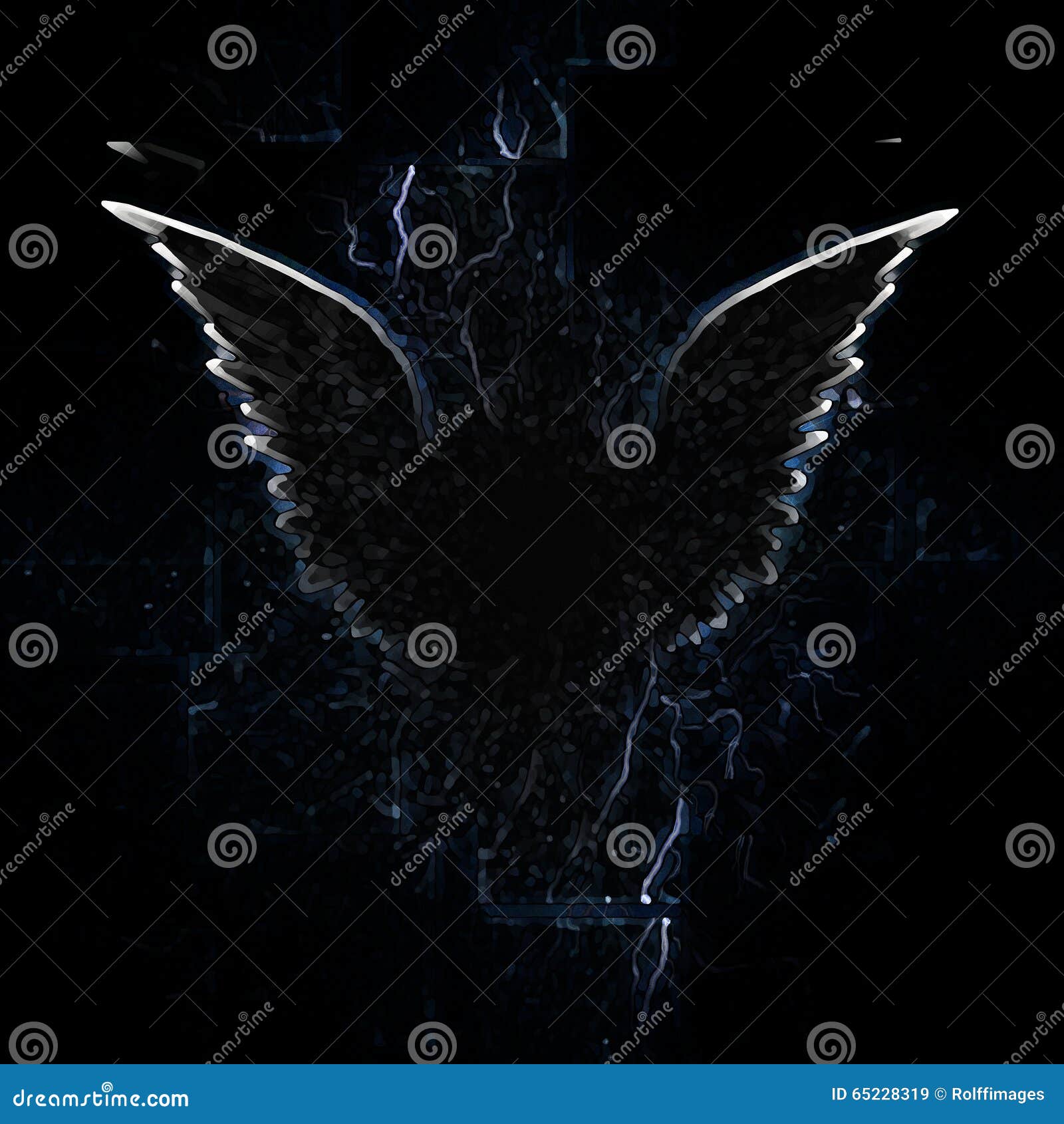 A Winged Creature Perched Atop A Mountain Peak. Fantasy Art. AI ...