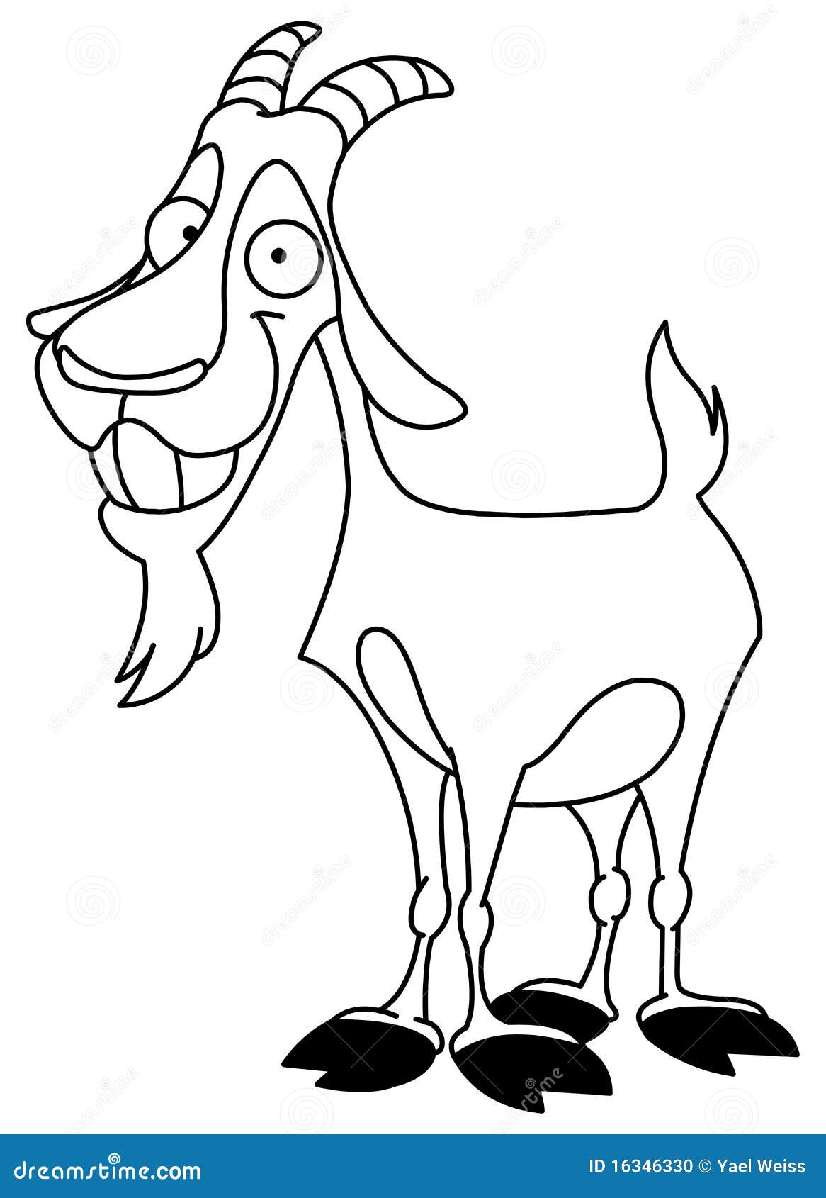 Billy Goat Isolated On White - Goat, Sheep, Lamb Logo Emblem Or Button ...