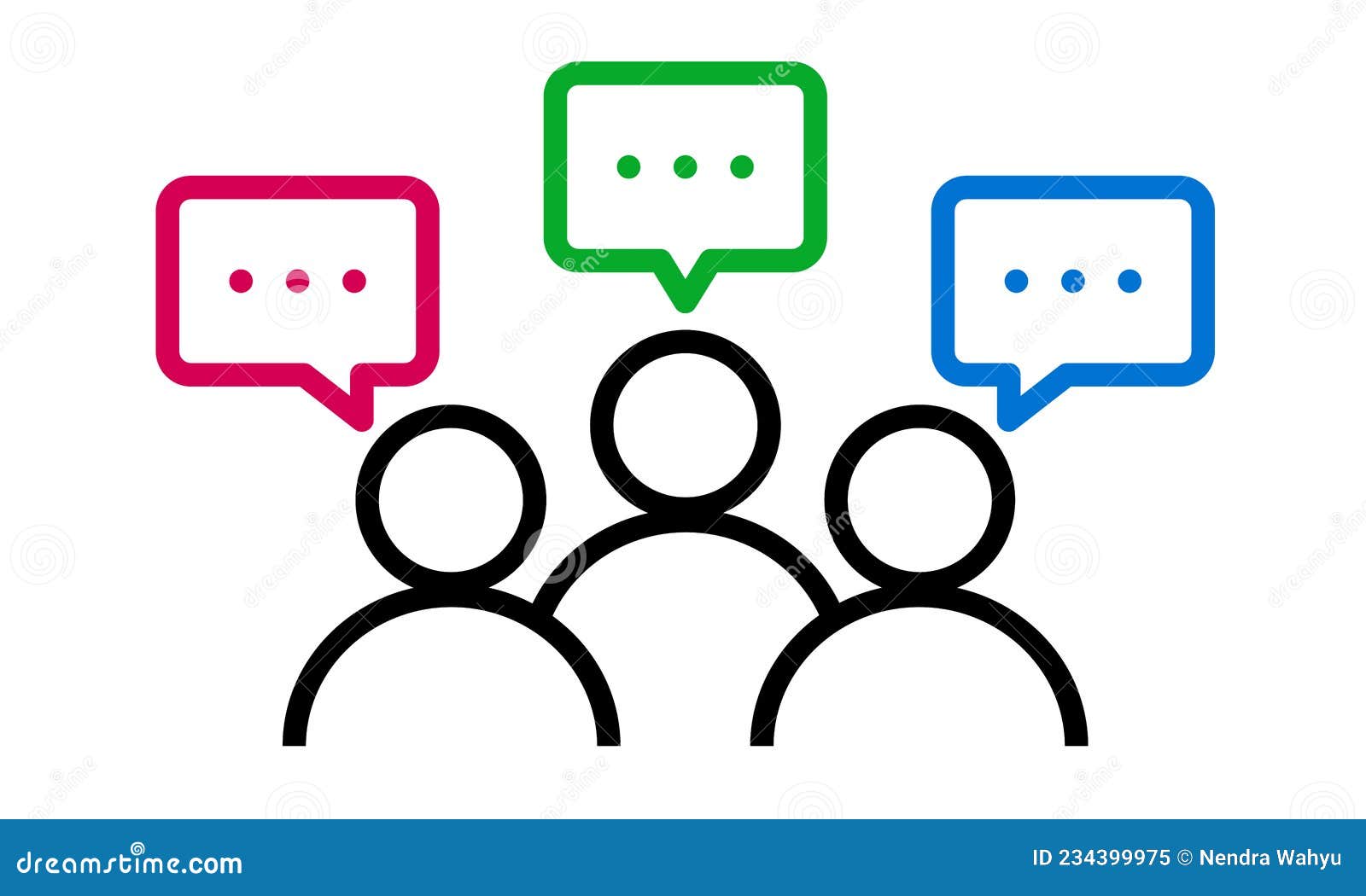 Outlined Icon of Group of People Doing Discussion Stock Vector ... Outlined Icon of Group of People Doing Discussion Stock Vector ...