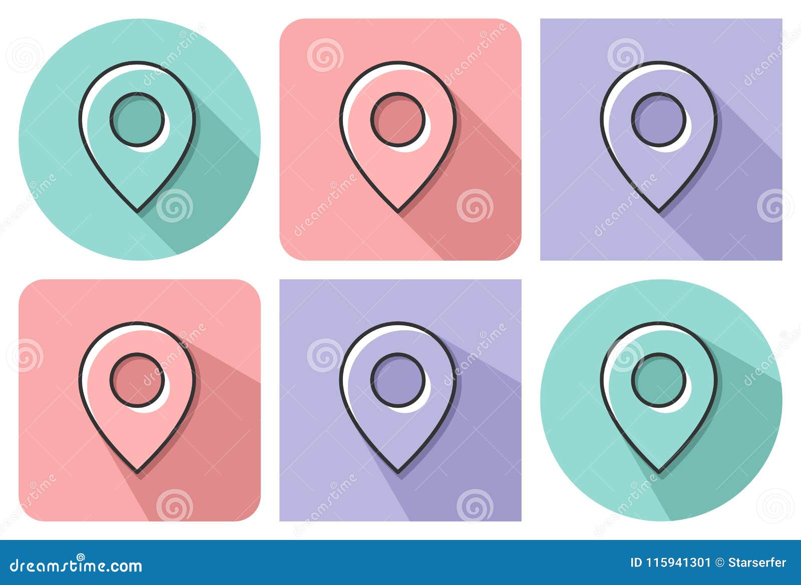 Outlined Map Location Pointer Icon On Transparent Background. Map Pin ... Outlined Map Location Pointer Icon On Transparent Background. Map Pin ...