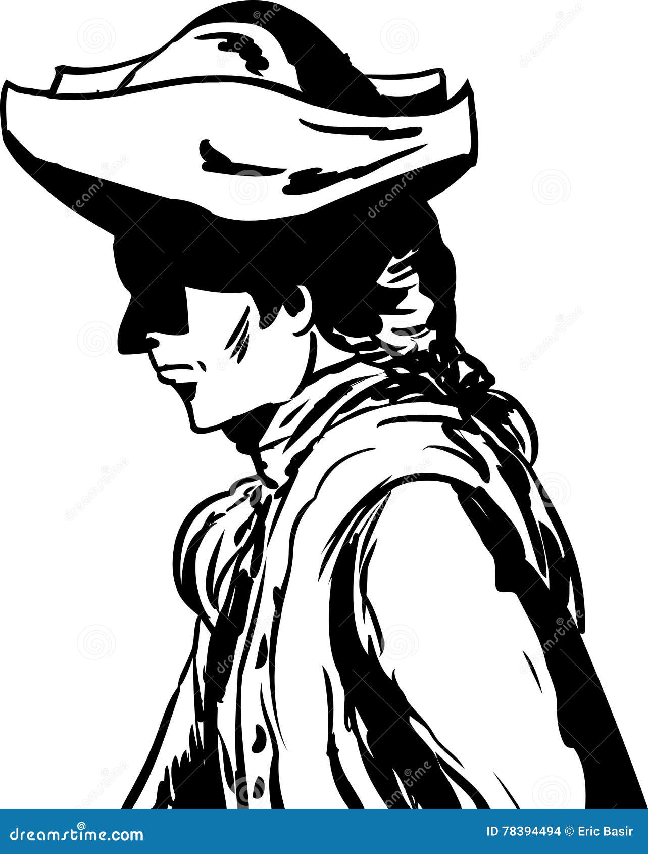 Pirate Hat Drawing Side View